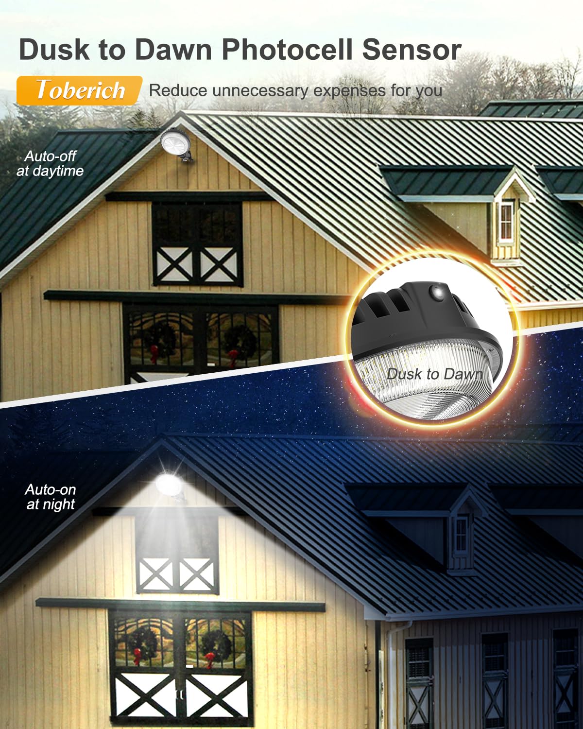 Snapklik.com : Toberich LED Barn Light 4 Packs, 150W 18000LM Yard Area ...