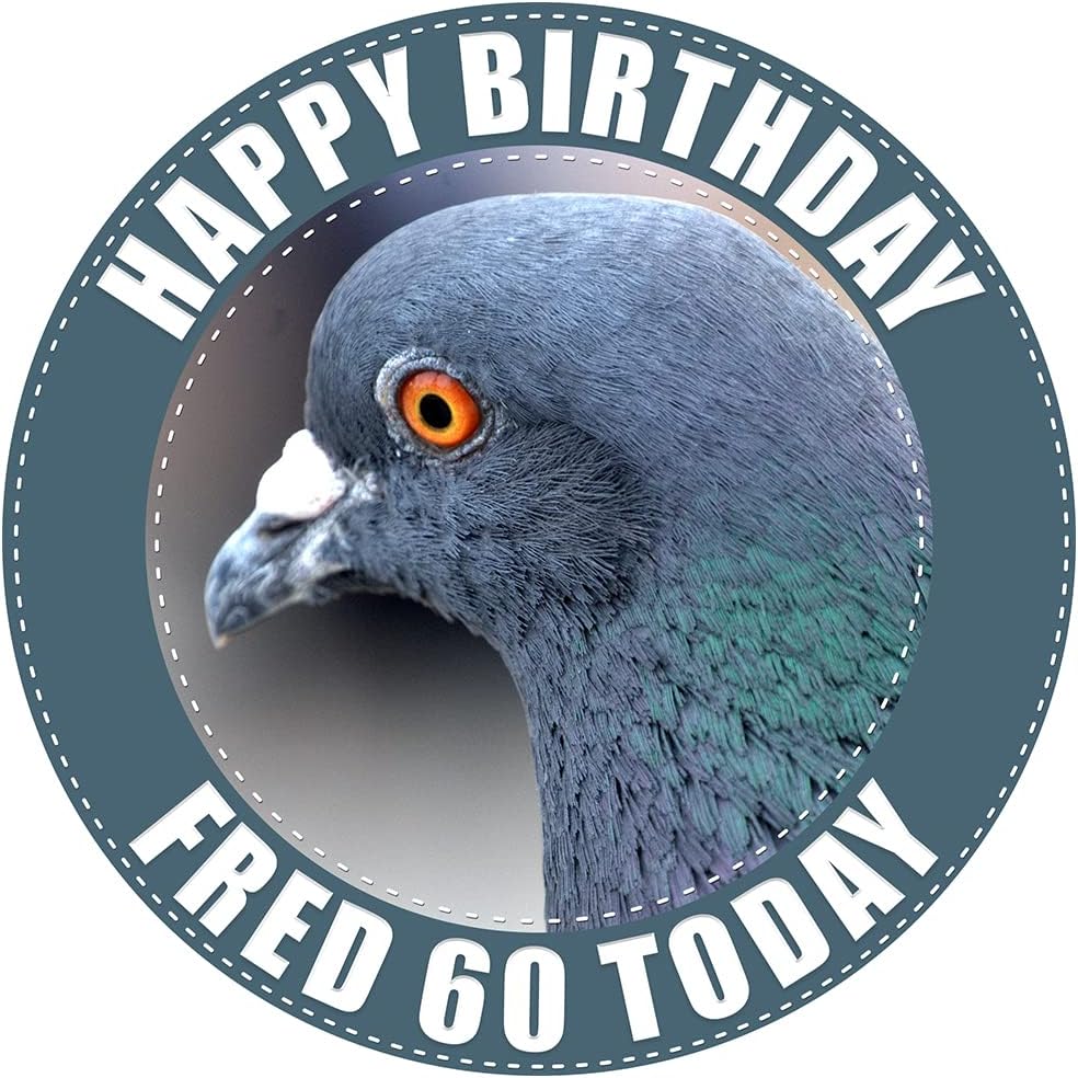 Pigeon - Any Size (4in - 7.5in) Personalised Edible Cake Topper on ...