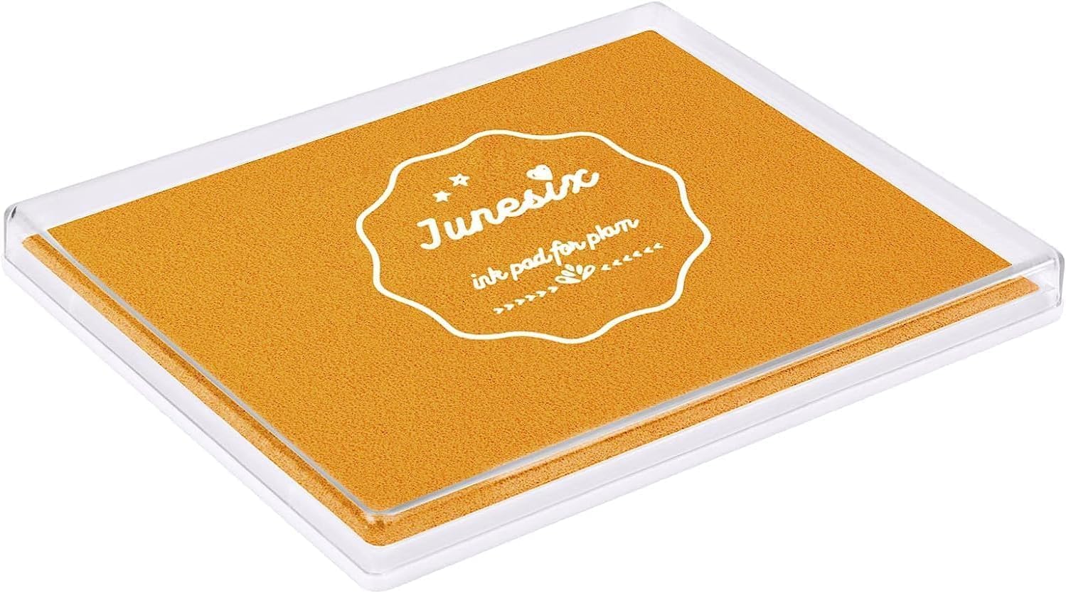 Amazon.com: Large Permanent Ink Pad for Rubber Stamps, 5x4 Inch, Kids ...
