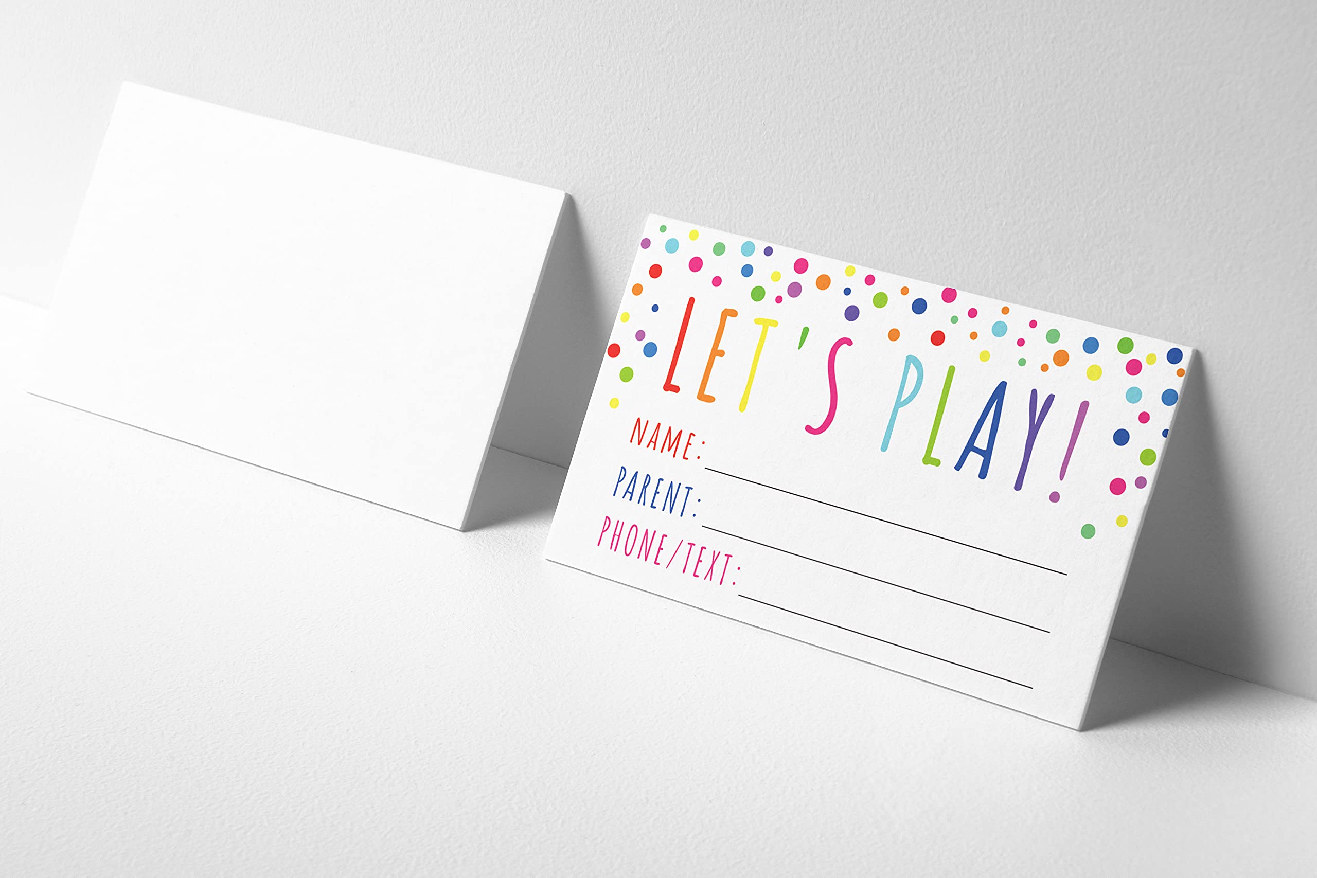 Playdate Cards For Graders 25 Kids Calling Cards Playdate Cards Play