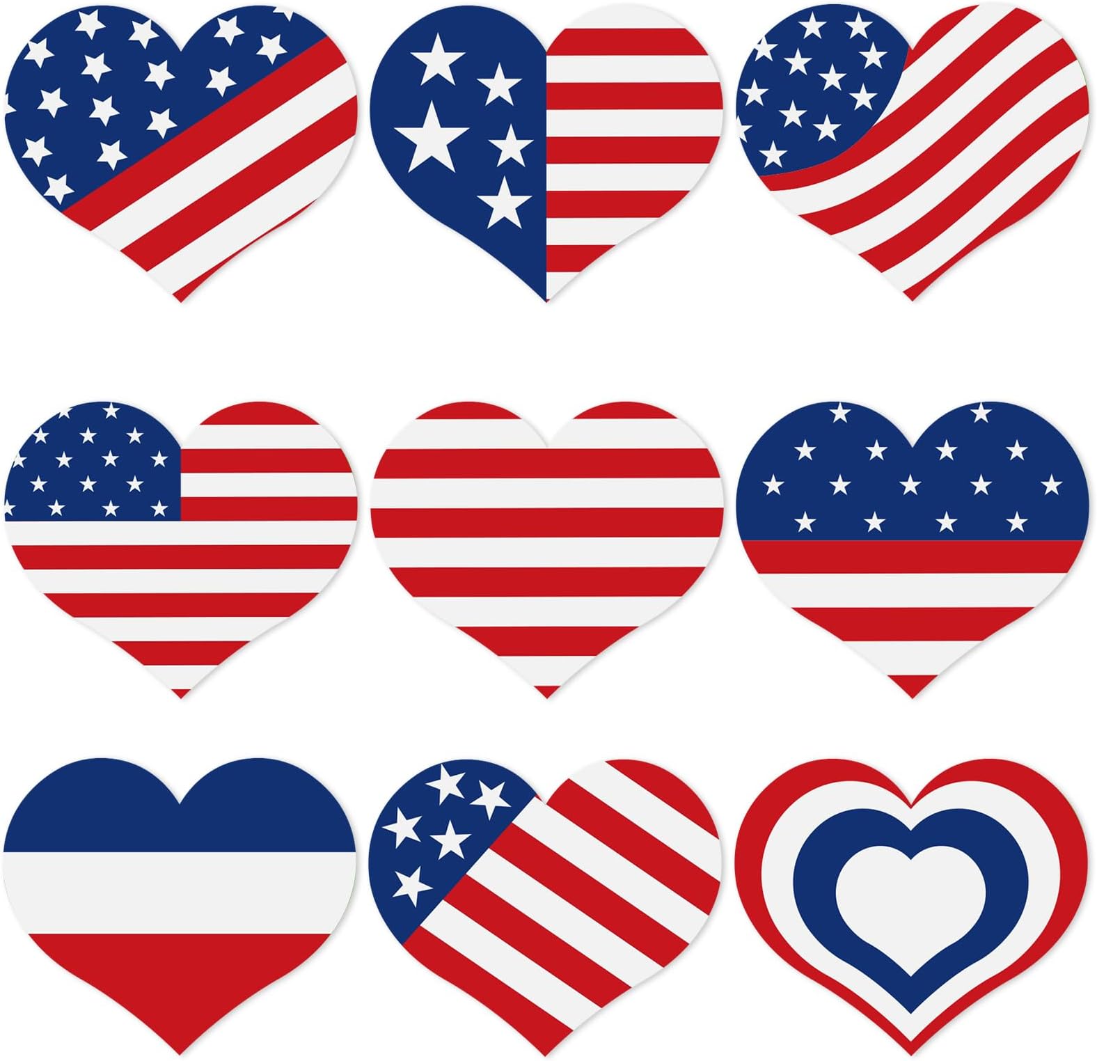 Amazon.com: Labor Day Stickers American Flag Stickers Labels, 108Pcs ...