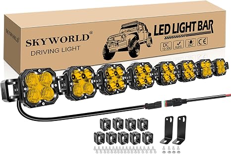 Amazon.com: SKYWORLD Linkable Led Pods Light Bar, 52 inch 240W 20000 LM ...