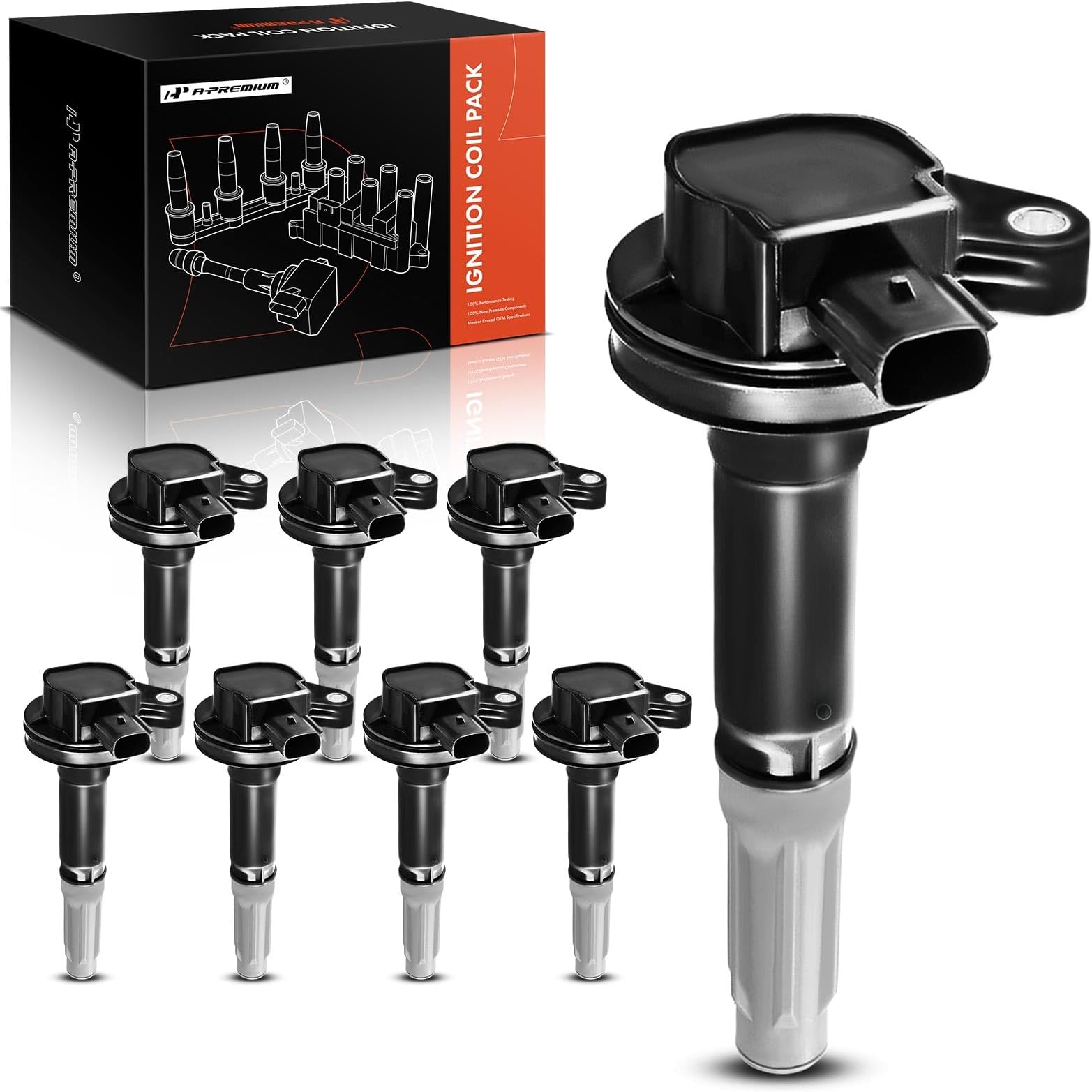 A-Premium Engine Ignition Coil Packs Compatible with Ford F-150 2011 ...