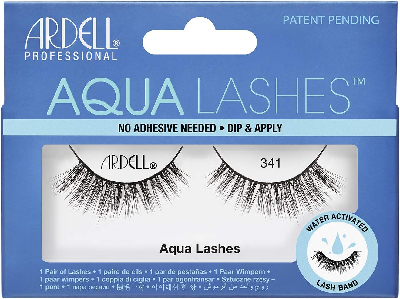 ARDELL Aqua Lashes 341 - selbstklebende künstliche Wimpern aus Echthaar ...