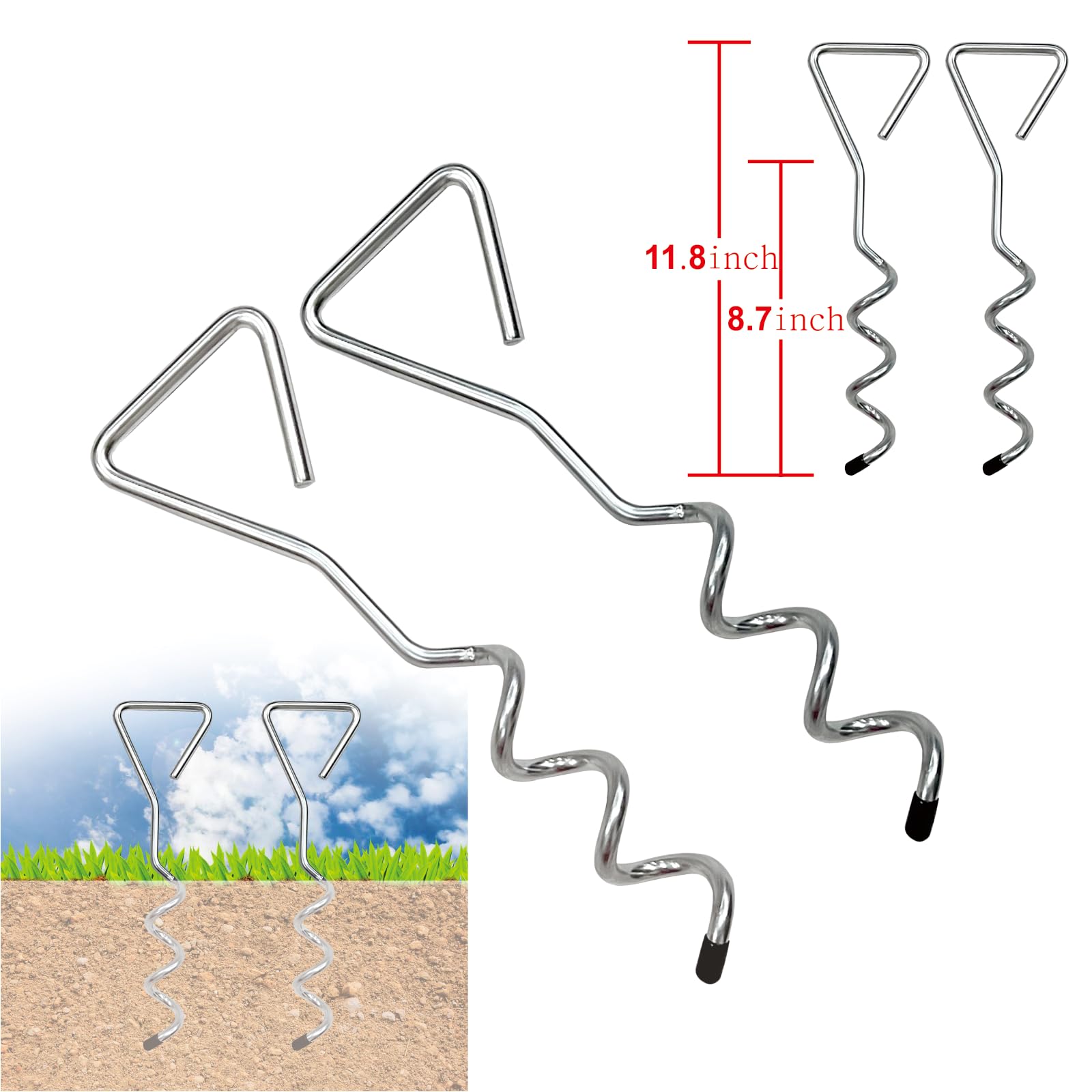 Snapklik.com : RV Awning Tie Down Kit, Heavy Duty RV Awning Anchor Kit ...