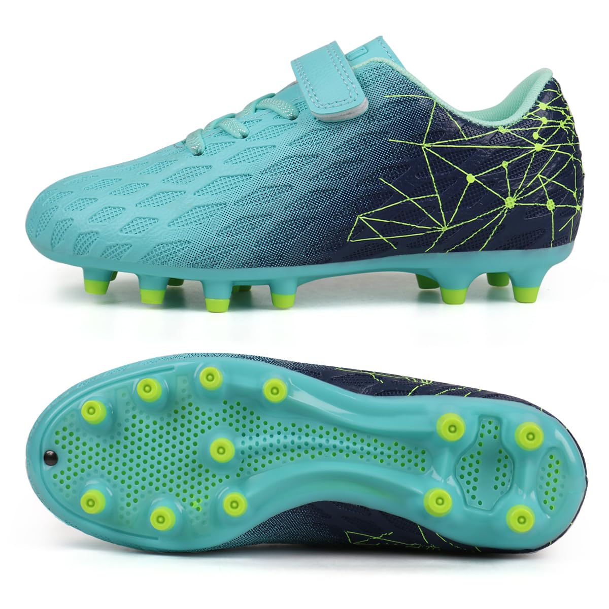 Snapklik.com : Brooman Kids Firm Ground Soccer Cleats Boys Girls Athletic Outdoor Football Shoes