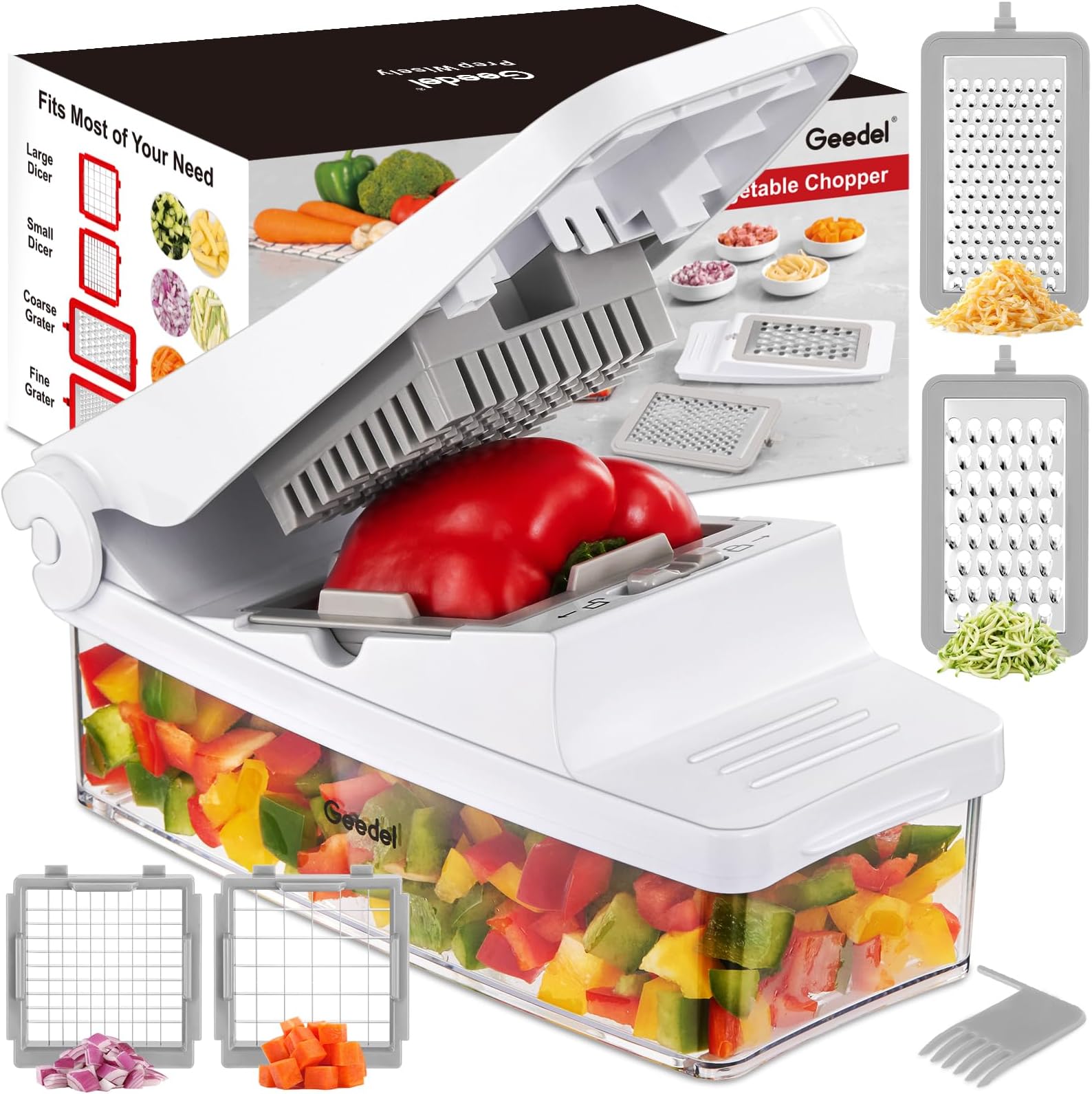 ALLIGATOR 3079B Onion, Vegetable and Fruit Chopper. Sharp 6x6 mm (1/4 ...