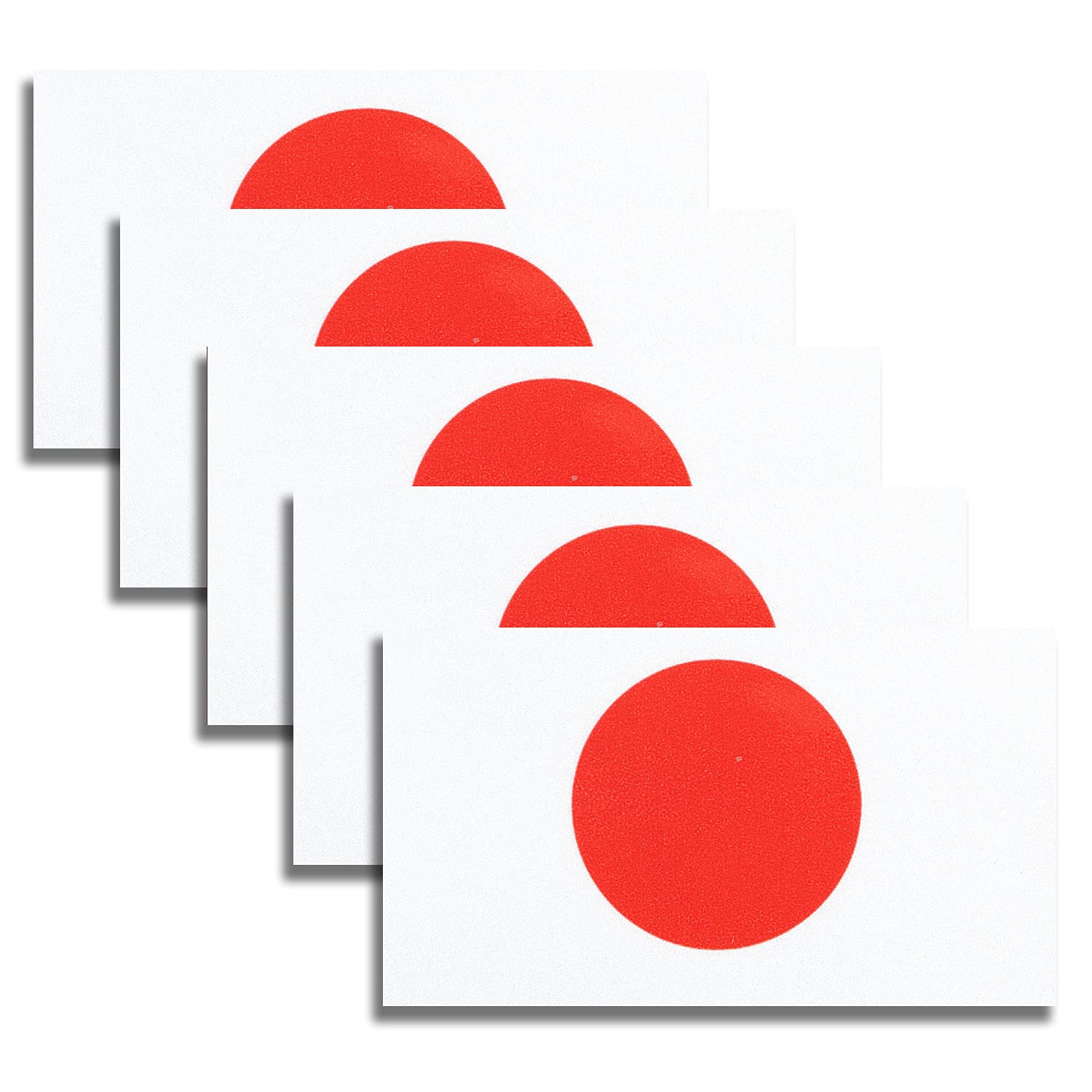 Wxtwk 5 Pack Japan Flag Decal Japanese Flags Reflective Vinyl ...