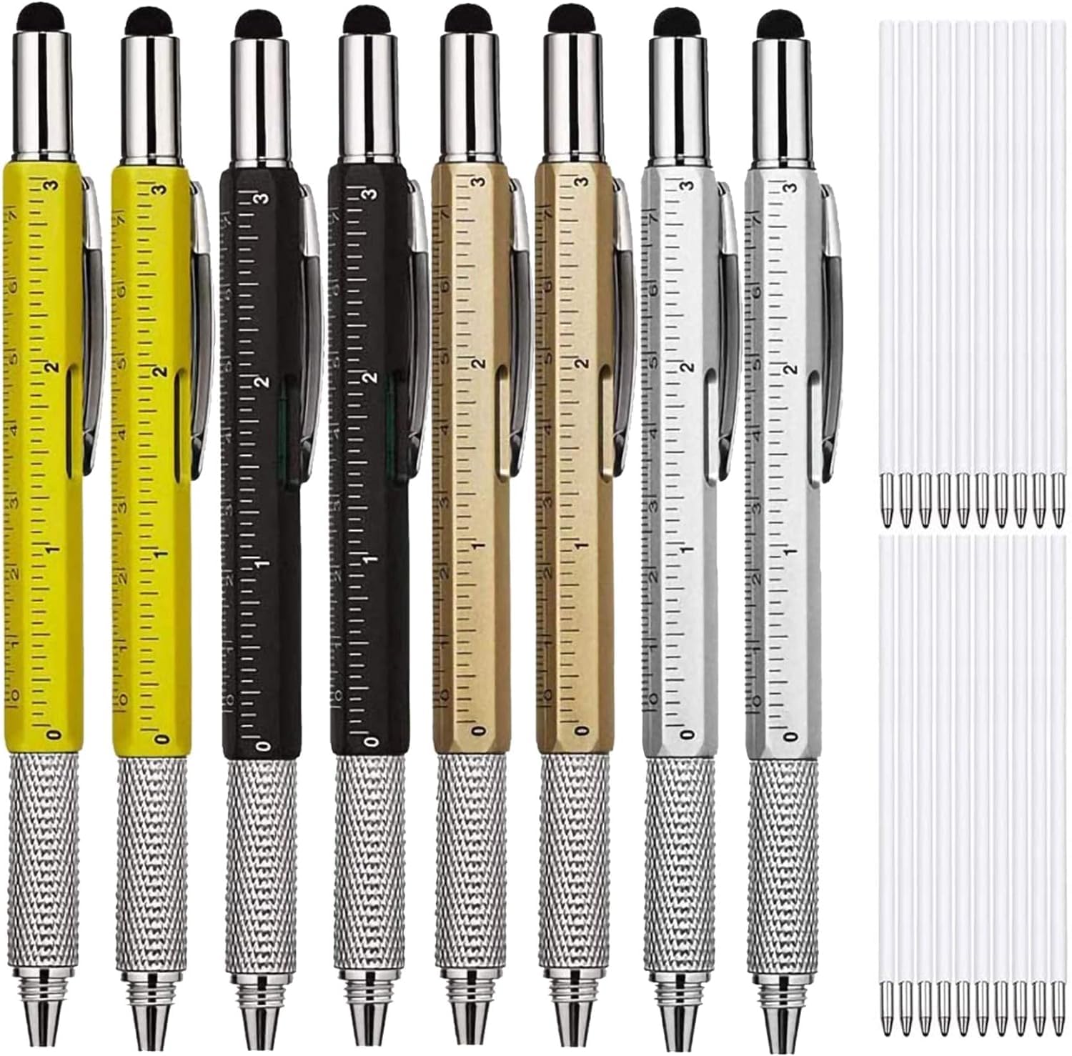 KEWAYO 8Pcs 6 in 1 Multitool Tech Tool Pen, – Multi-Functional ...