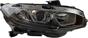 Amazon.com: SN Halogen Headlight Assembly for 2016 2017 2018 Honda ...