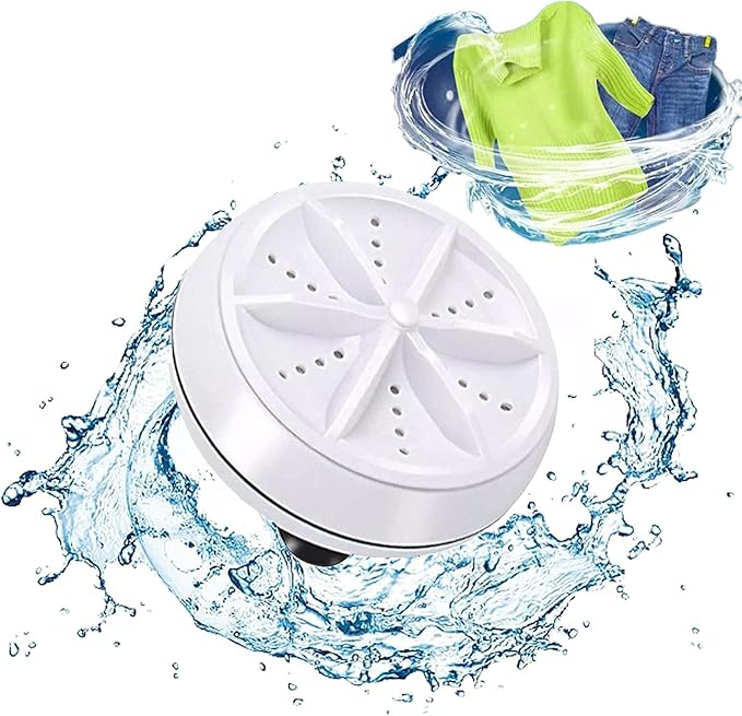 Amazon.com: Mini Washing Machine Ultrasonic Turbine Washing Machine ...