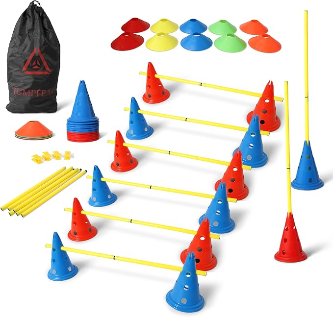 JUMPFEAT© Kit d’Accessoires Premium d'entraînement Sportif |Plots ...