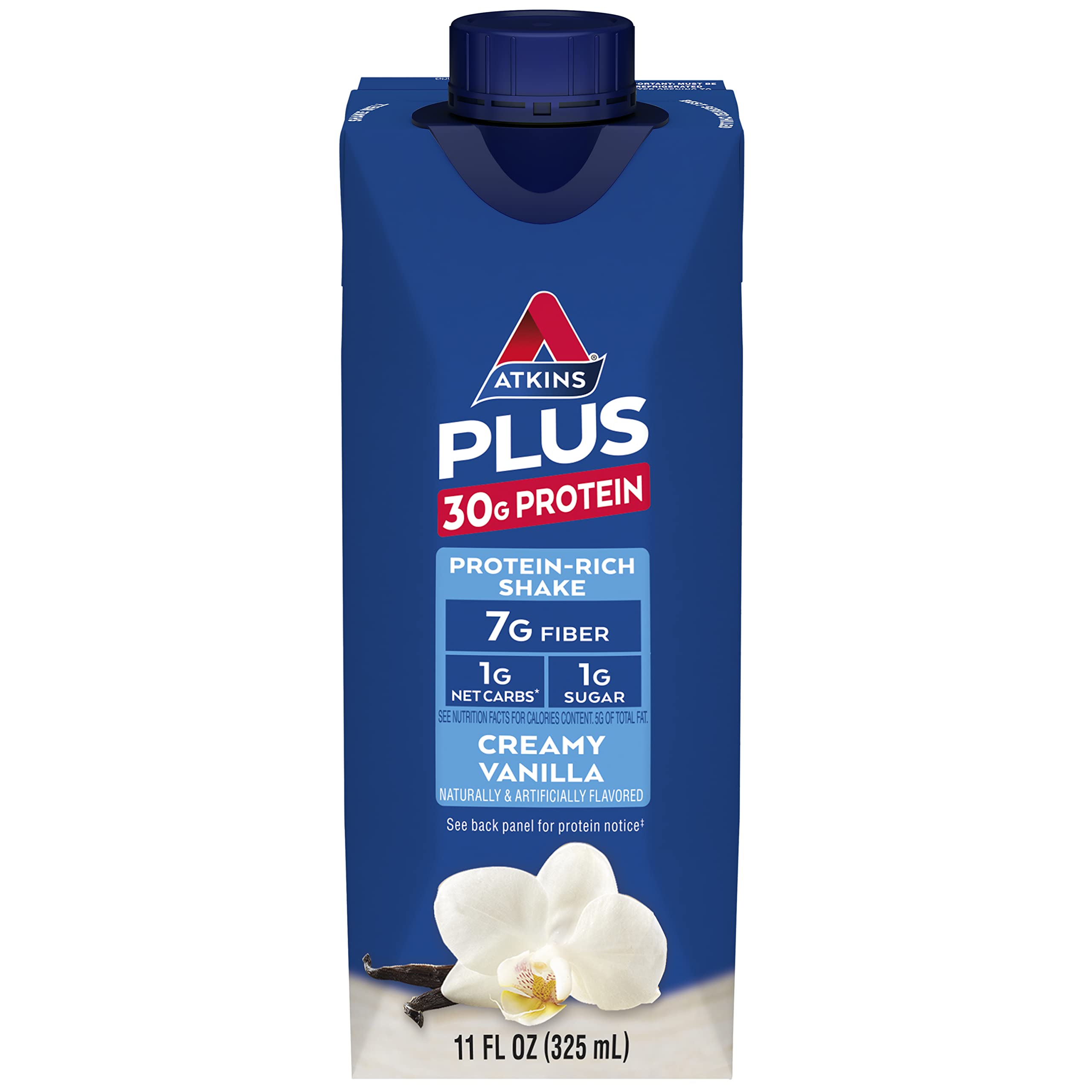Snapklik.com : Creamy Vanilla PLUS Protein Shake, 30g Protein, 7g Fiber ...