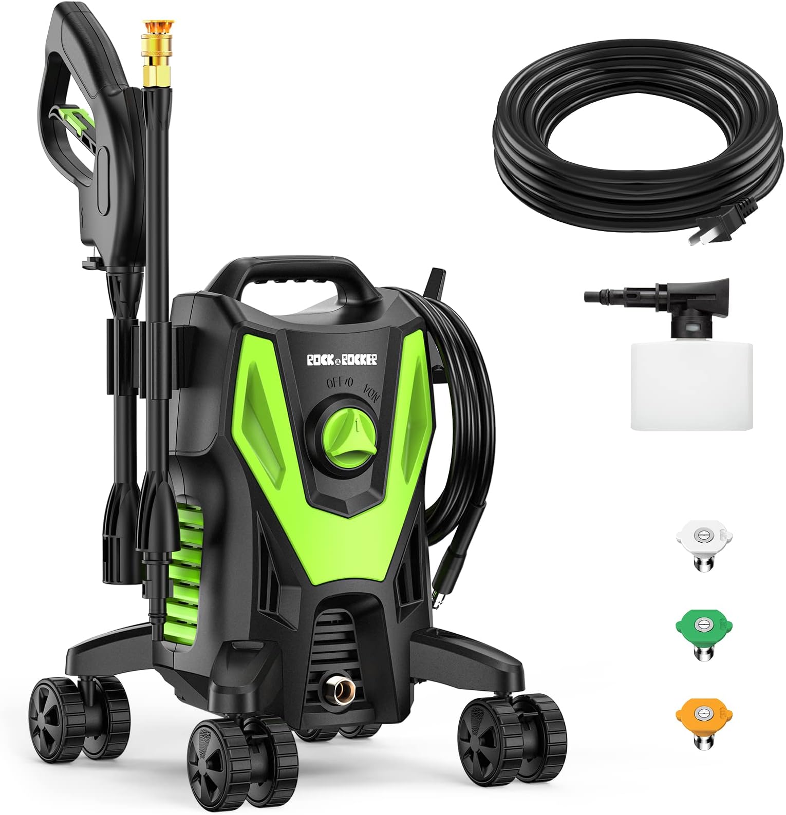 Amazon.com : (New Model) Rock&Rocker Electric Pressure Washer, 1950PSI ...