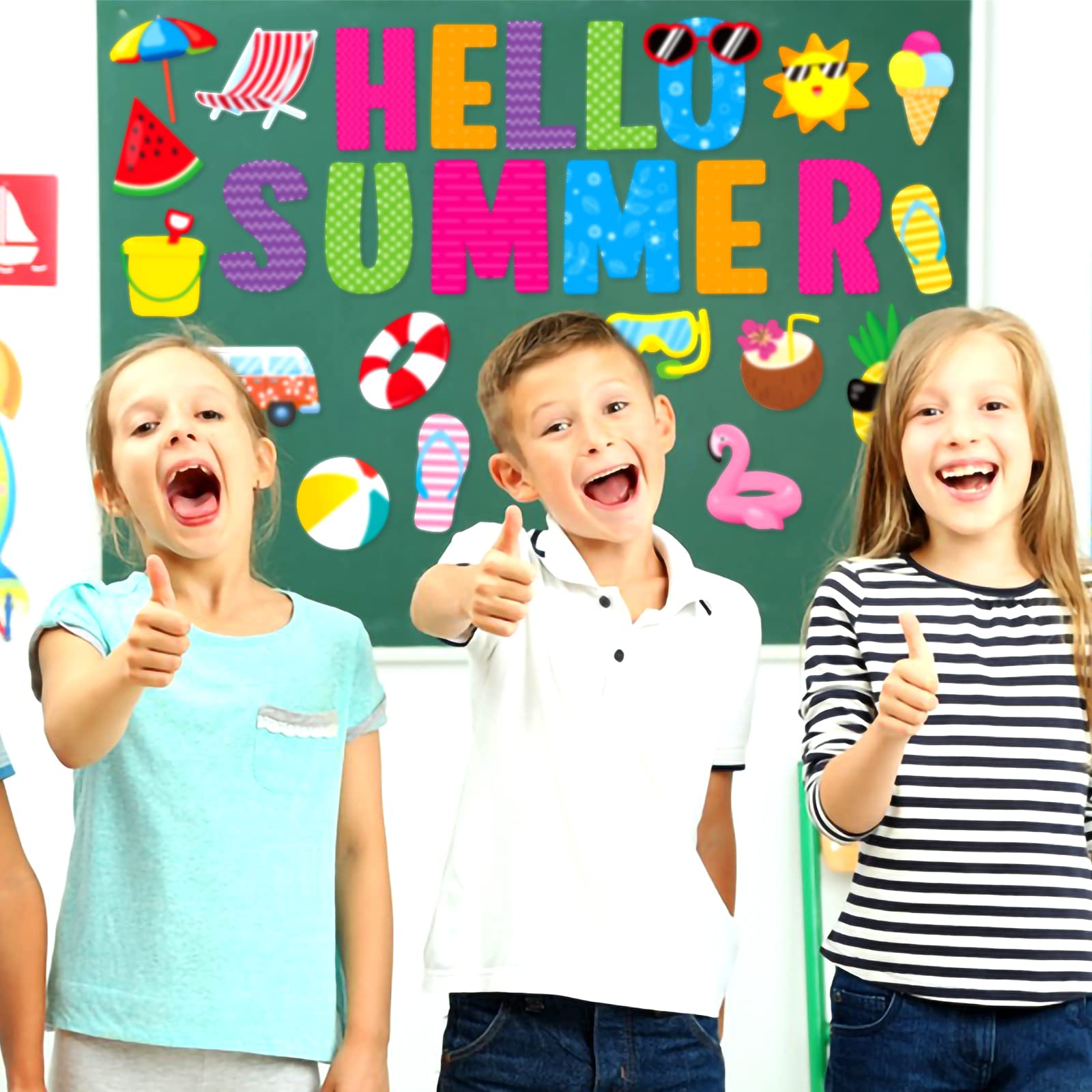 Snapklik.com : Hello Summer Cutouts 72 Pack Pool Beach Hawaiian Theme ...