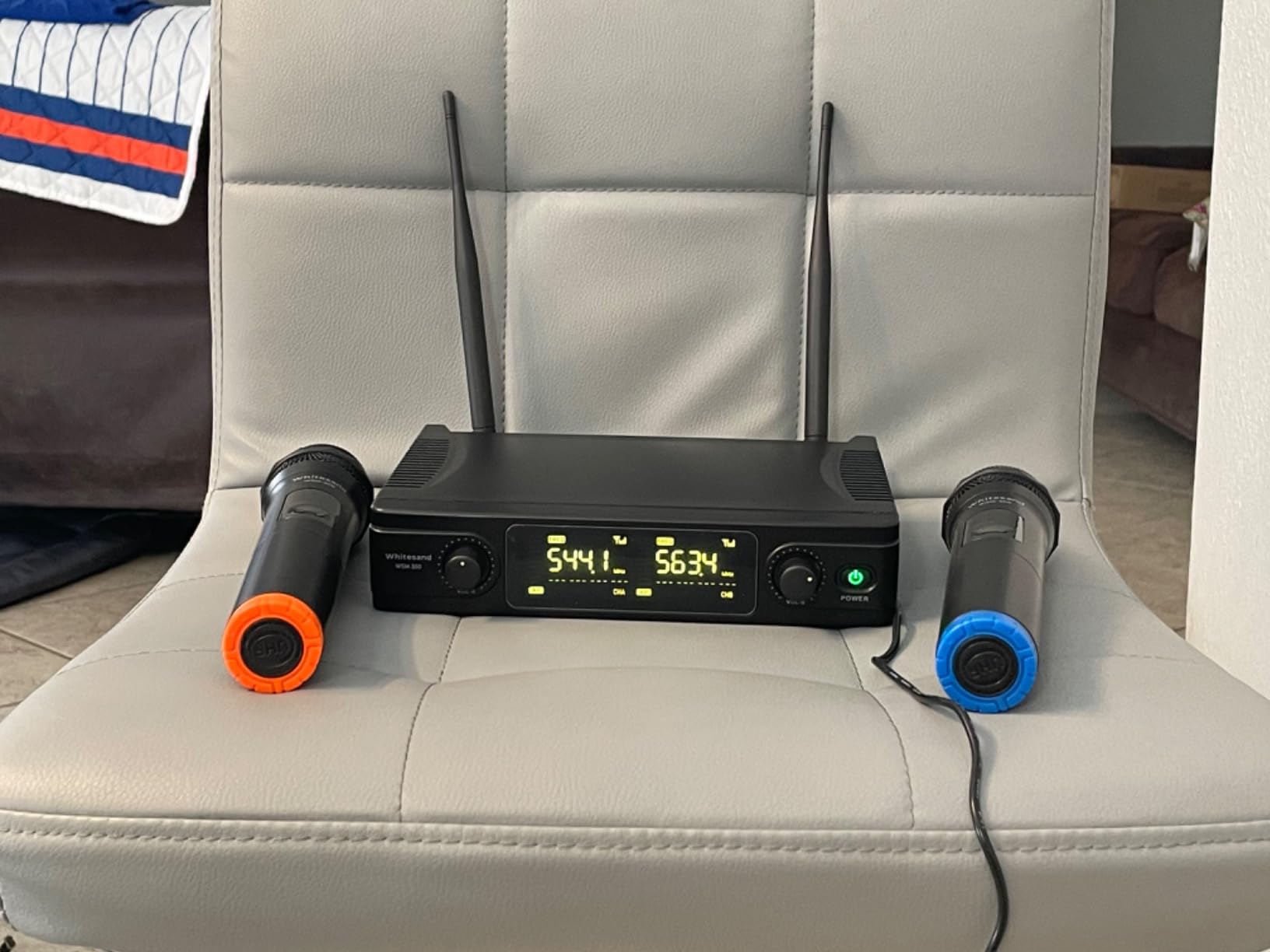 Amazon.com: whitesand UHF Wireless Microphone System, Dual Wireless Mic ...