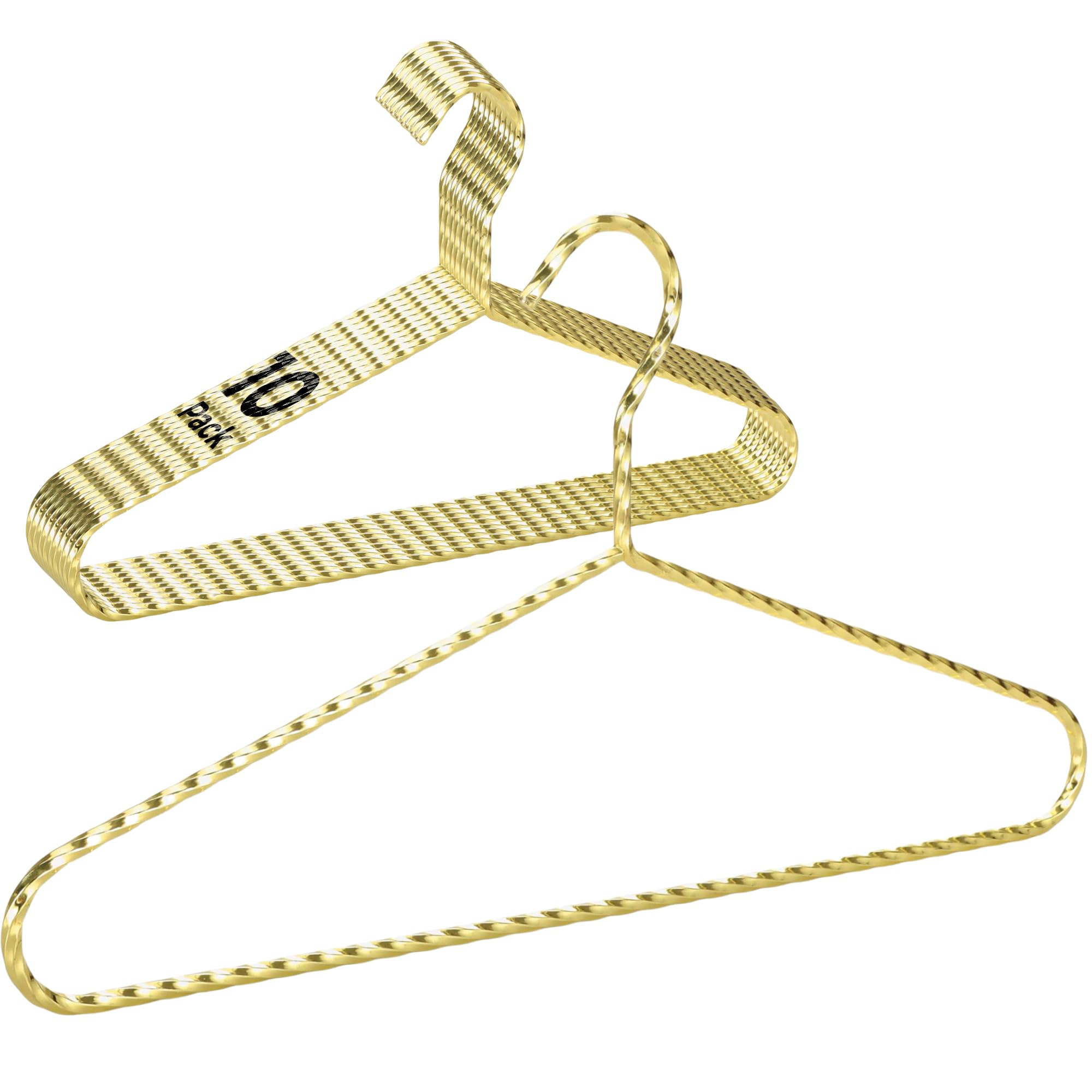 Amazon.com: Gold Metal Braided Clothes Hangers | Luxurious, Strong ...