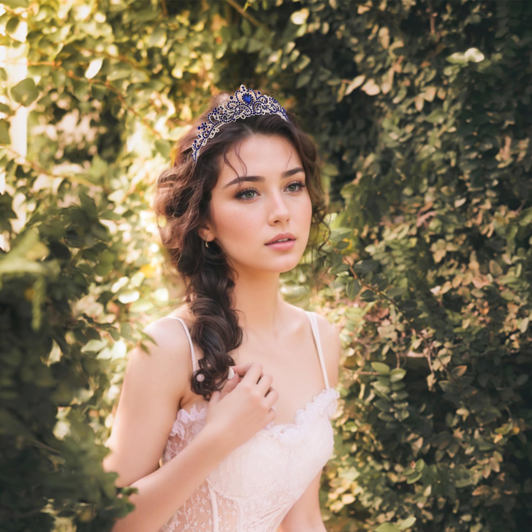 Snapklik.com : Blue Crown,Blue Tiara,Tiaras For Women, Crystal Tiaras ...