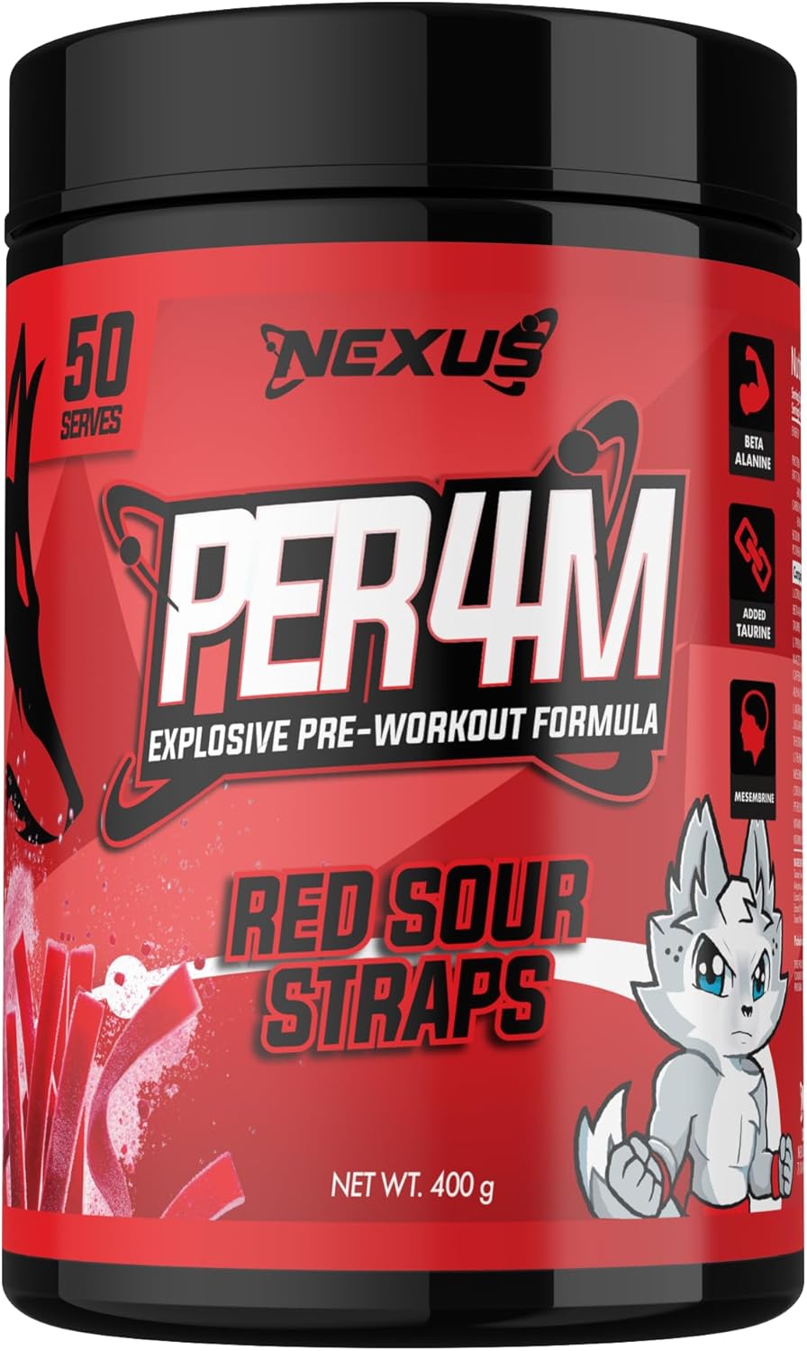 Nexus PER4M Pre Workout Powder Supplement, English Walnut, Alpha GPC ...