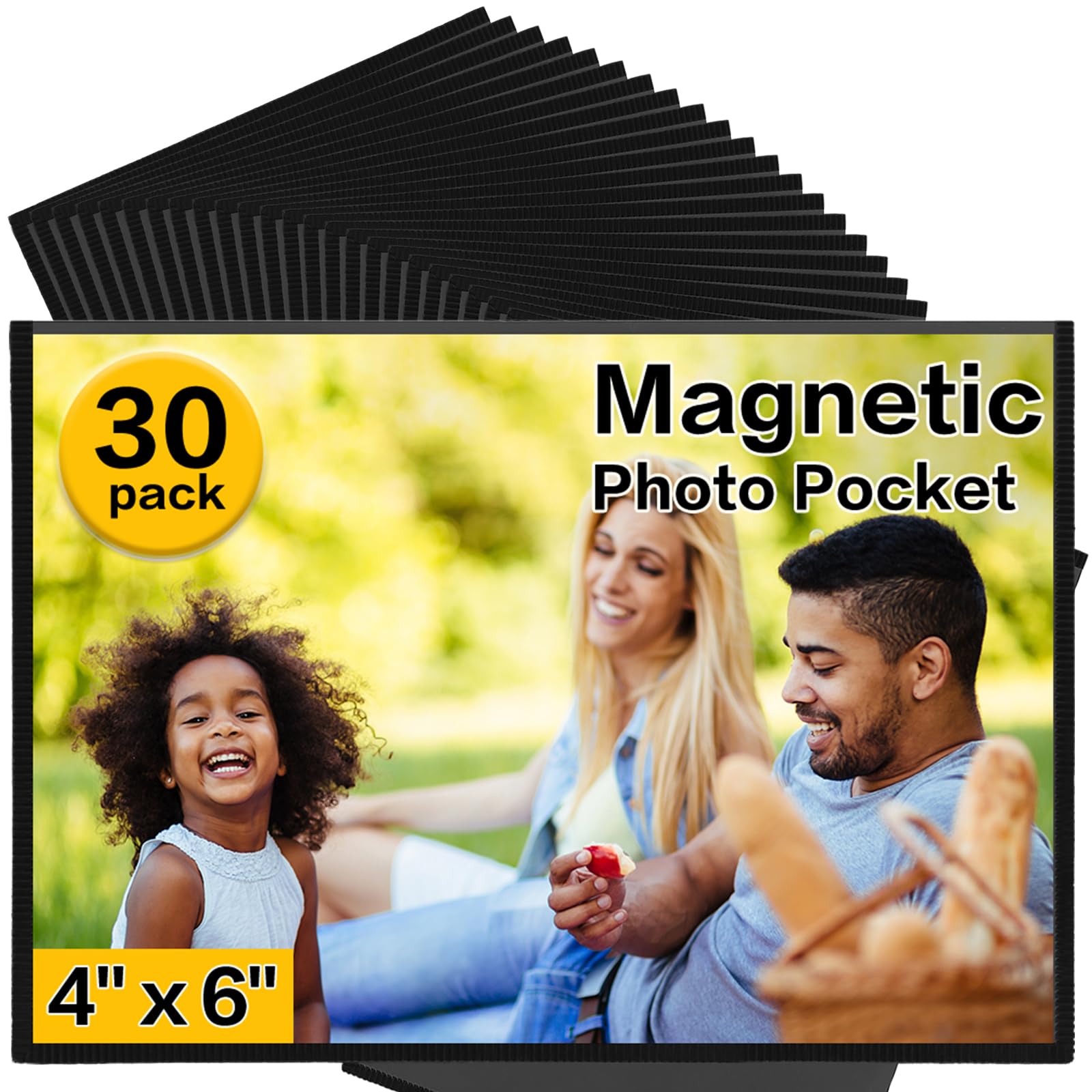 Amazon.com - YixangDD 30 Pcs Magnetic picture frames for refrigerator ...