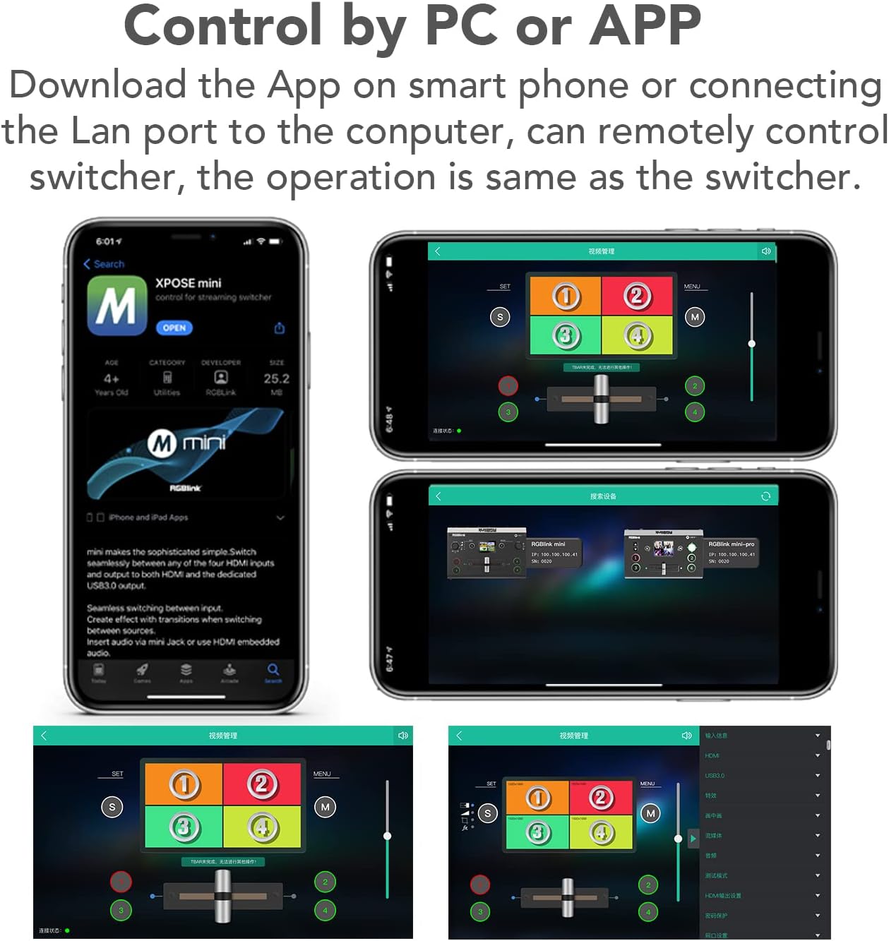 RGBlink Mini-pro Video Switcher with 4 x 4K HDMI Macao | Ubuy