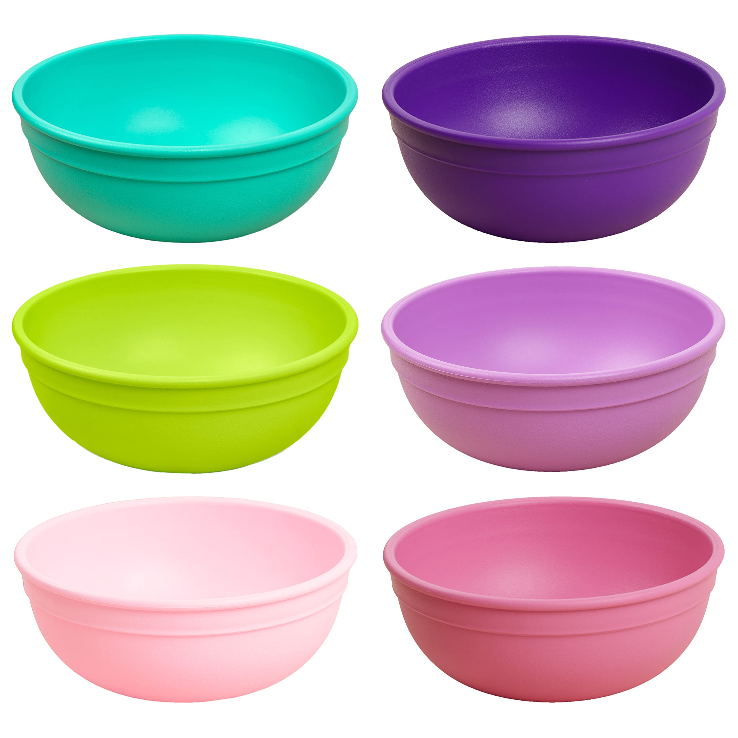 Amazon.com: Re-Play Made in USA 20 Oz. Reusable Plastic Bowls, Set of 6 ...