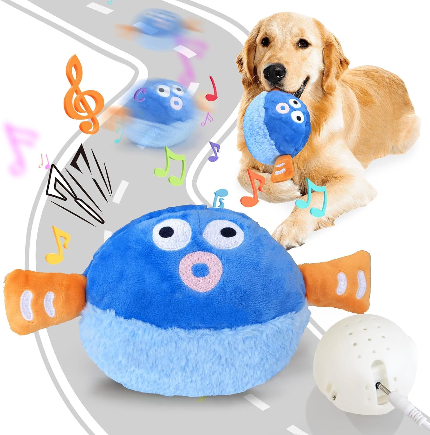 Pet Supplies : DUO GE MAO Smart Interactive Dog Ball Toys, Automatic ...