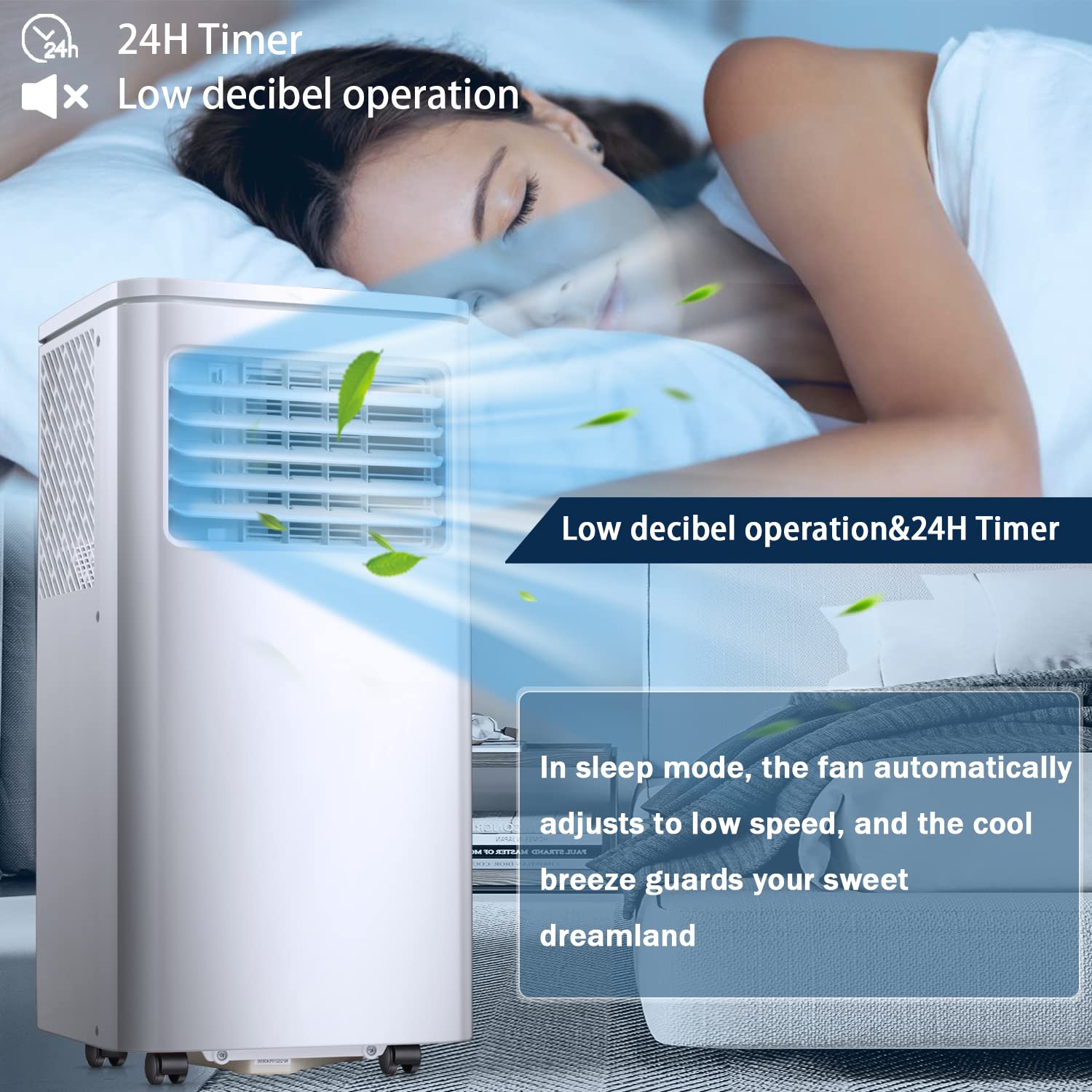 Buy R.W.FLAME 8000BTU Portable Air Conditioner for Room,with ...