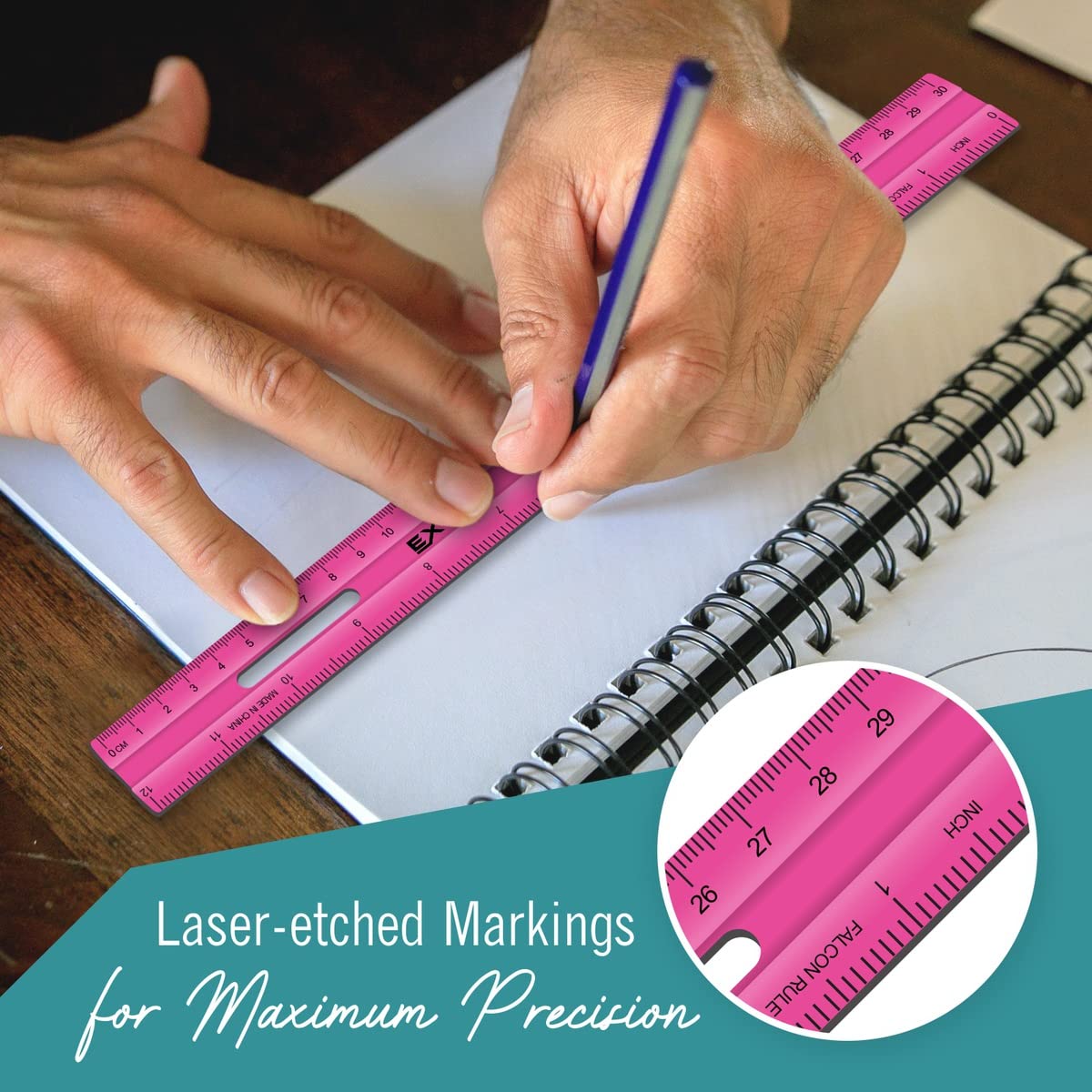 Snapklik.com : Clear Plastic Rulers 12 Inch, Rulers Bulk For Classroom ...