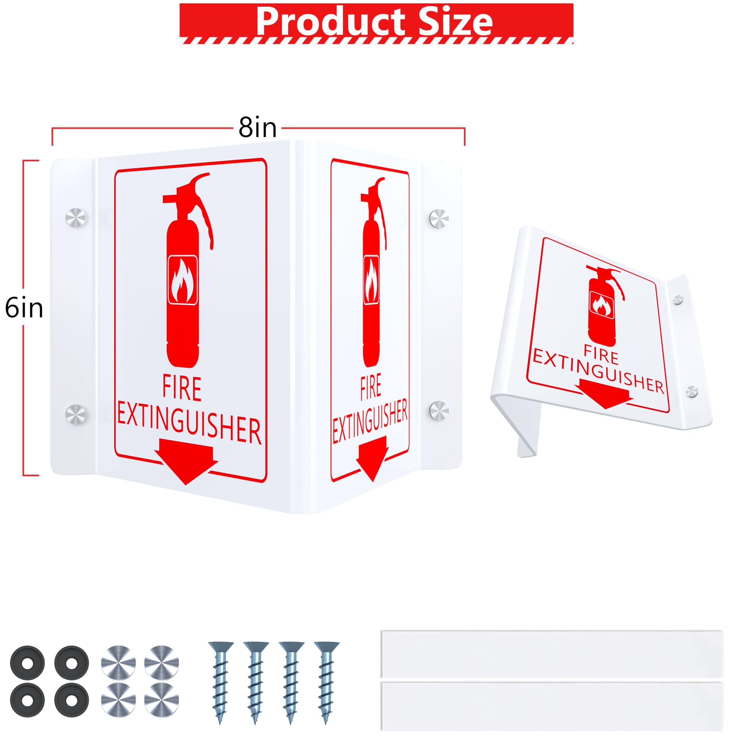 Snapklik.com : Fire Extinguisher Wall Mount Sign: Fire Extinguisher ...