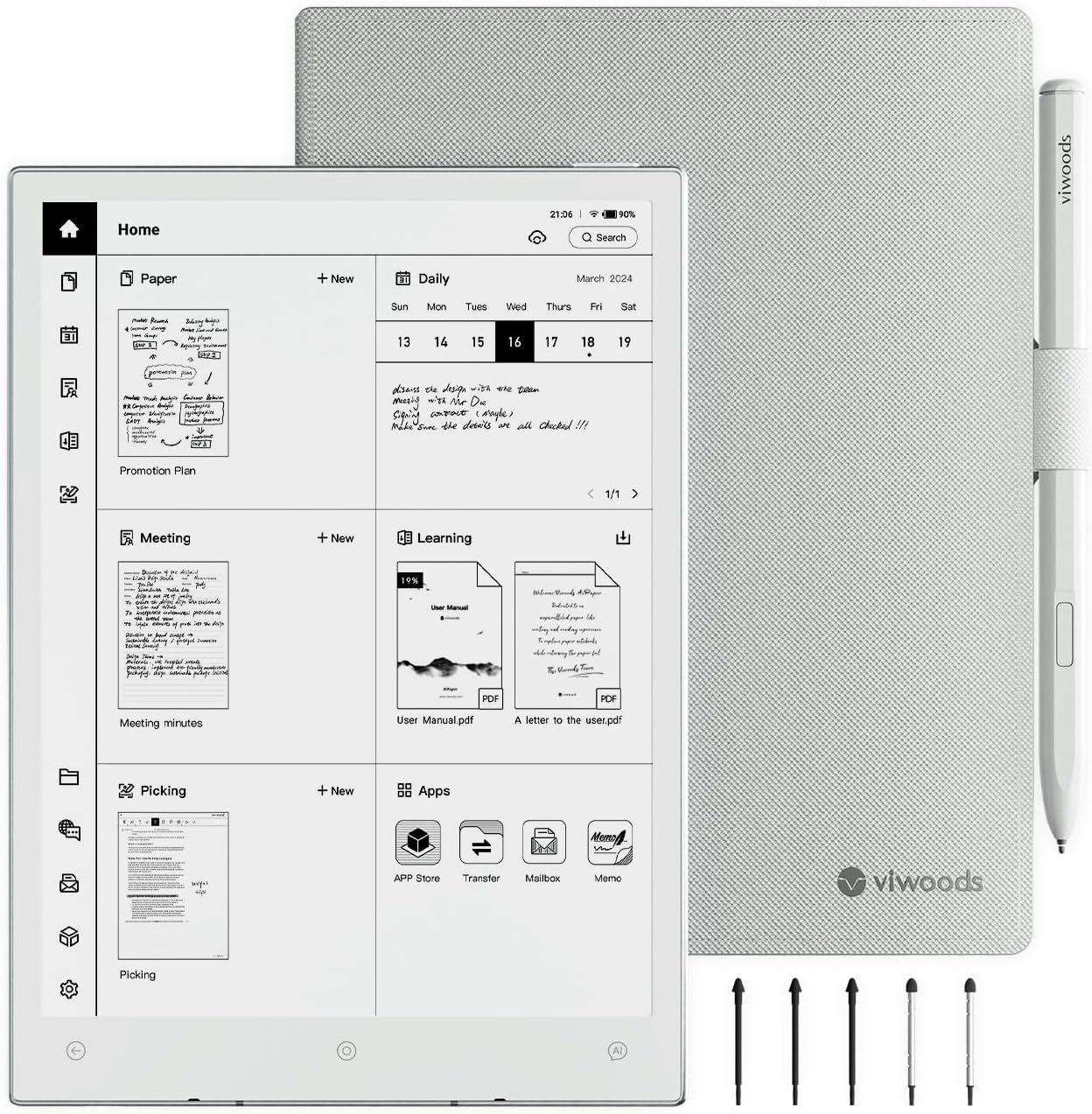 Amazon.com : Bigme B7 Color ePaper Tablet 7 Inch 8+128GB Ebook Reader ...