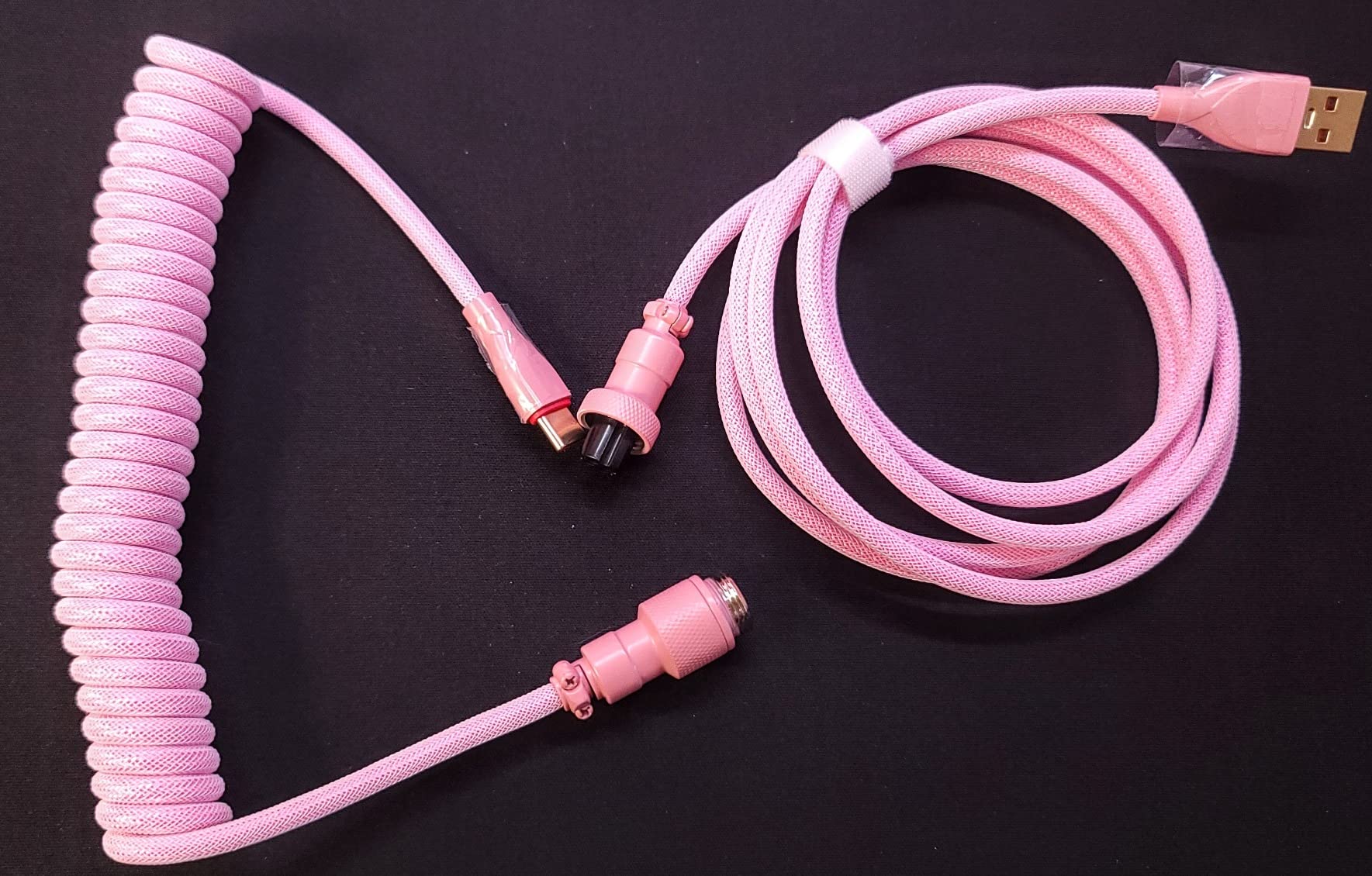 UCINNOVATE Coiled Keyboard Cable, Pro Custom Coiled USB C Cable for ...