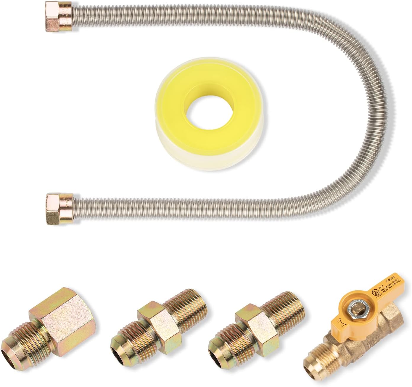 One Stop Universal Gas Appliance Hook Up Kit F271239 - Includes 22-inch ...
