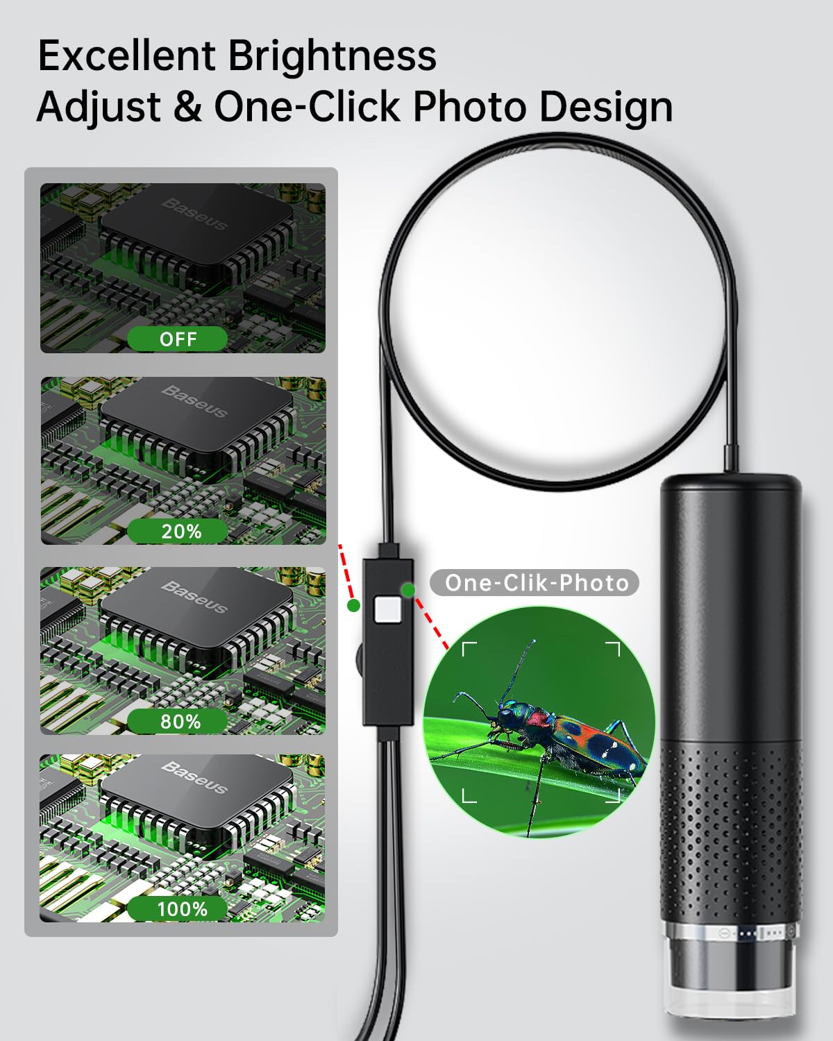 Snapklik.com : Handheld Digital Microscope Camera, Aopick 50X-1600X ...