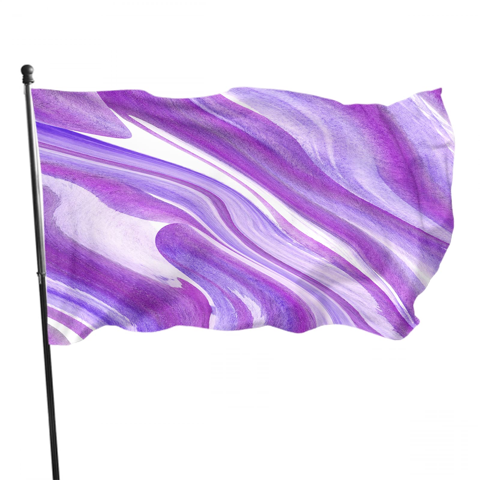 Purple And White Flag Solid Color Purple Advertising Swooper Feather