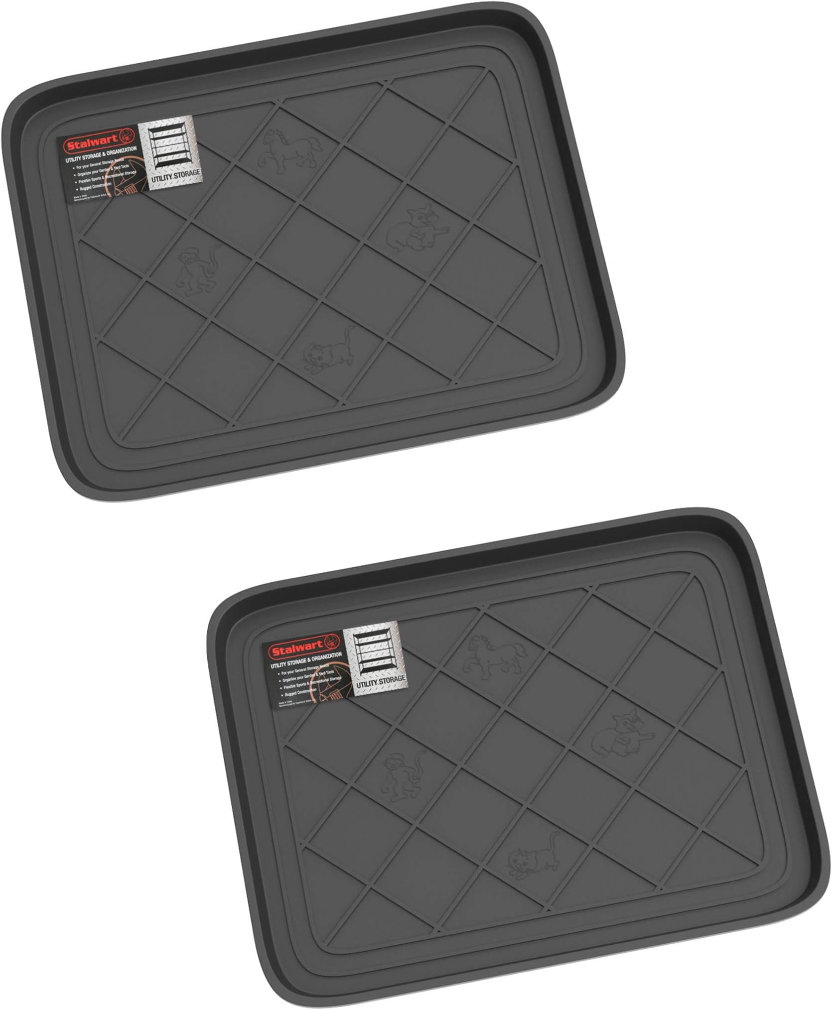 Amazon.com: Stalwart All Weather Boot Tray - Small Water Resistant ...