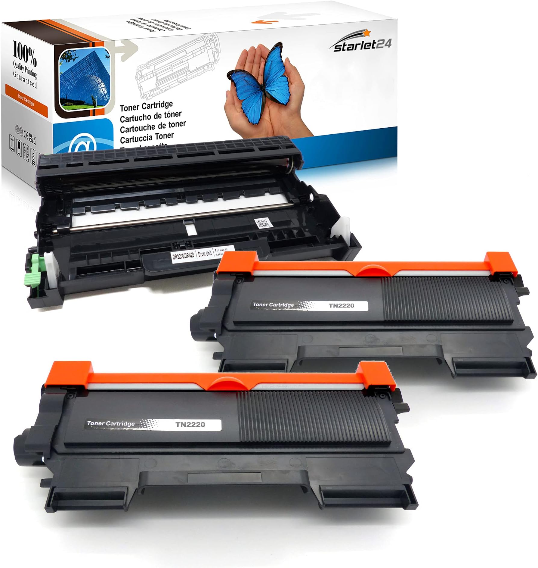 Cartridges Kingdom DR2200 Tambor & TN2220 Toner Compatible con Brother ...