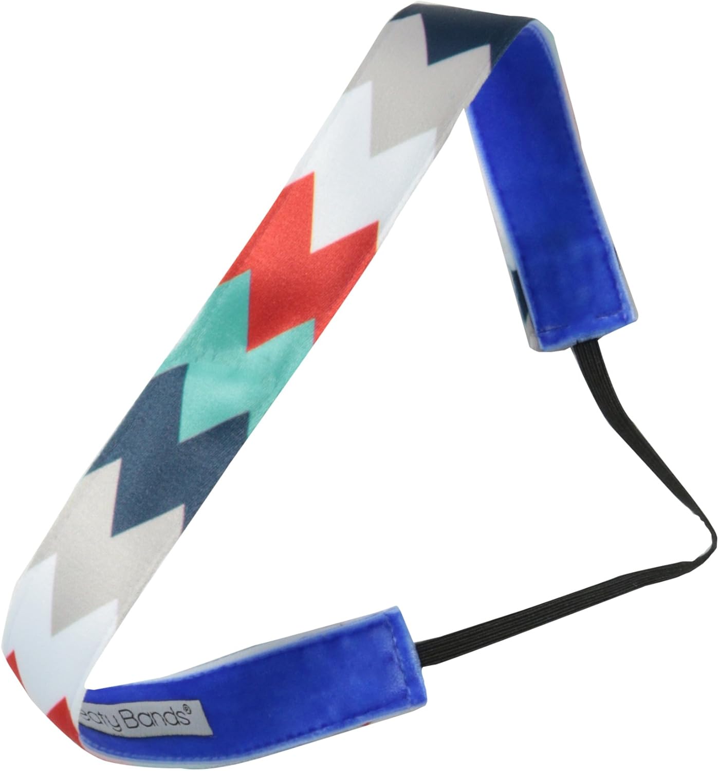 Amazon.com: Sweaty Bands Chevron Shuffle Headband, Navy/Turquoise/Poppy ...