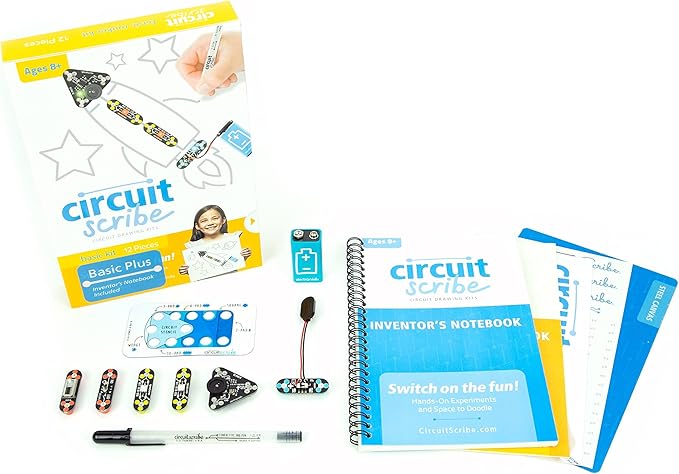 Amazon.com: Electroninks Writeables Circuit Scribe Basic Kit + Book ...