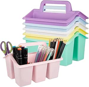 Amazon.com: Find Scrapblooms Plastic Caddy For Classroom,Office,Home,6 ...