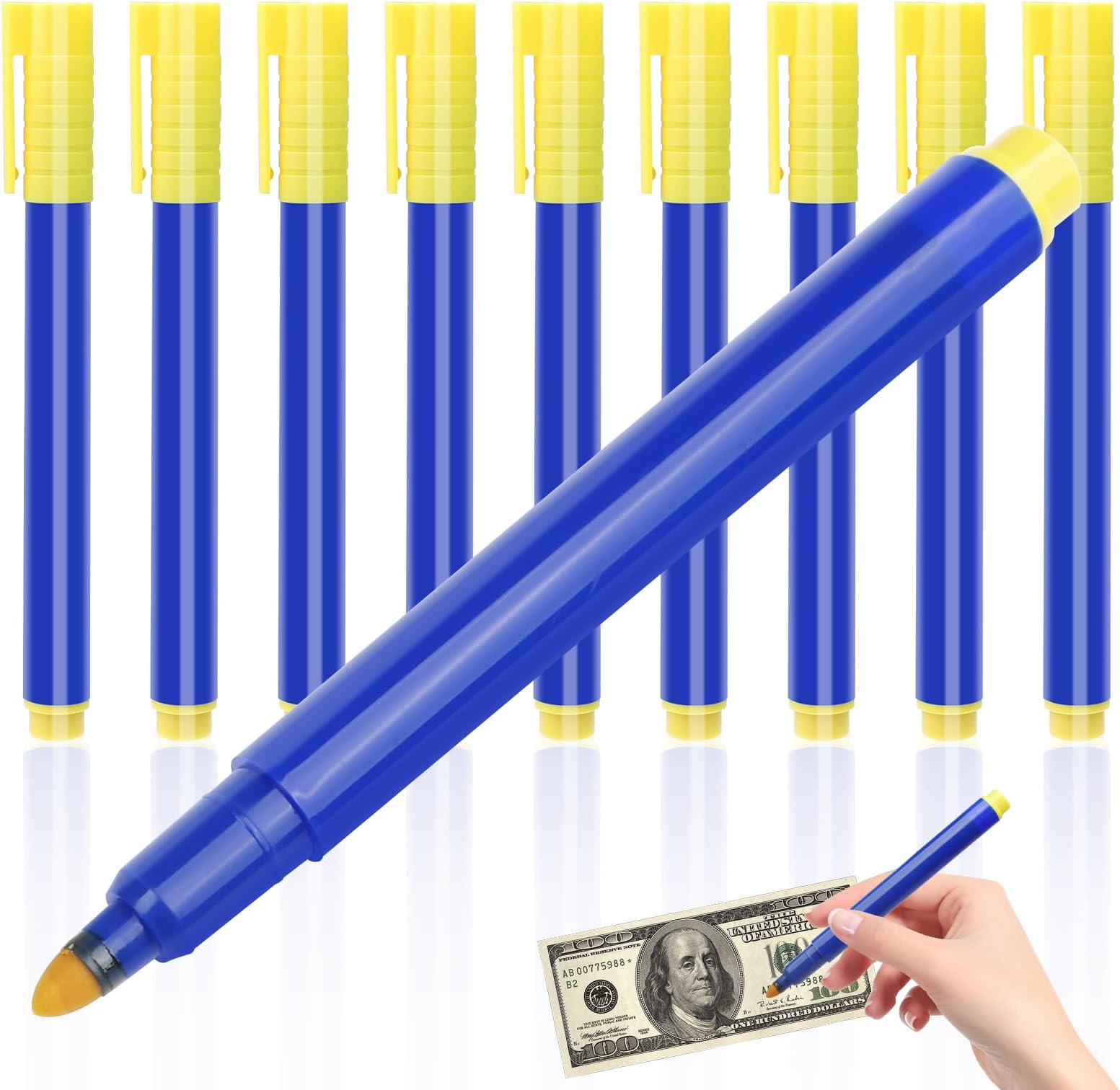 10 Pcs Fake Banknote Pen, Uv Pen for Money, Money Checker Pen Uk New ...
