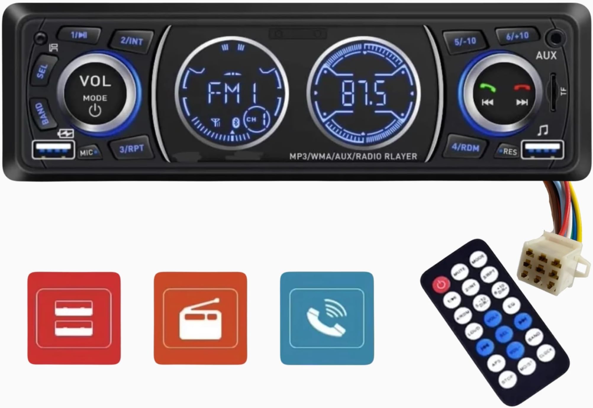 Amazon.com: Kioti Bobcat Direct Connect Plug and Play Tractor Radio ...