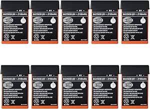 Amazon.com: WELLVEUS「10 Pack」BA225030 Battery for HBC Radiomatic ...
