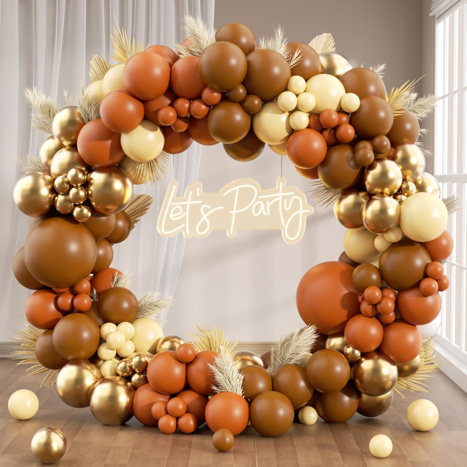 Amazon.com: 140pcs Fall Balloon Arch Kit Thanksgiving Balloon Arch Boho ...