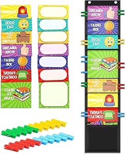 Amazon.com: MODMA Vnom Student Behavior Clip Chart for Classroom ...