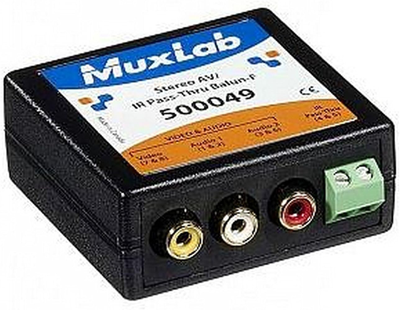 Amazon.com: MuxLab Inc 500049 Stereo A/V/IR Pass-Thru Balun, Female ...
