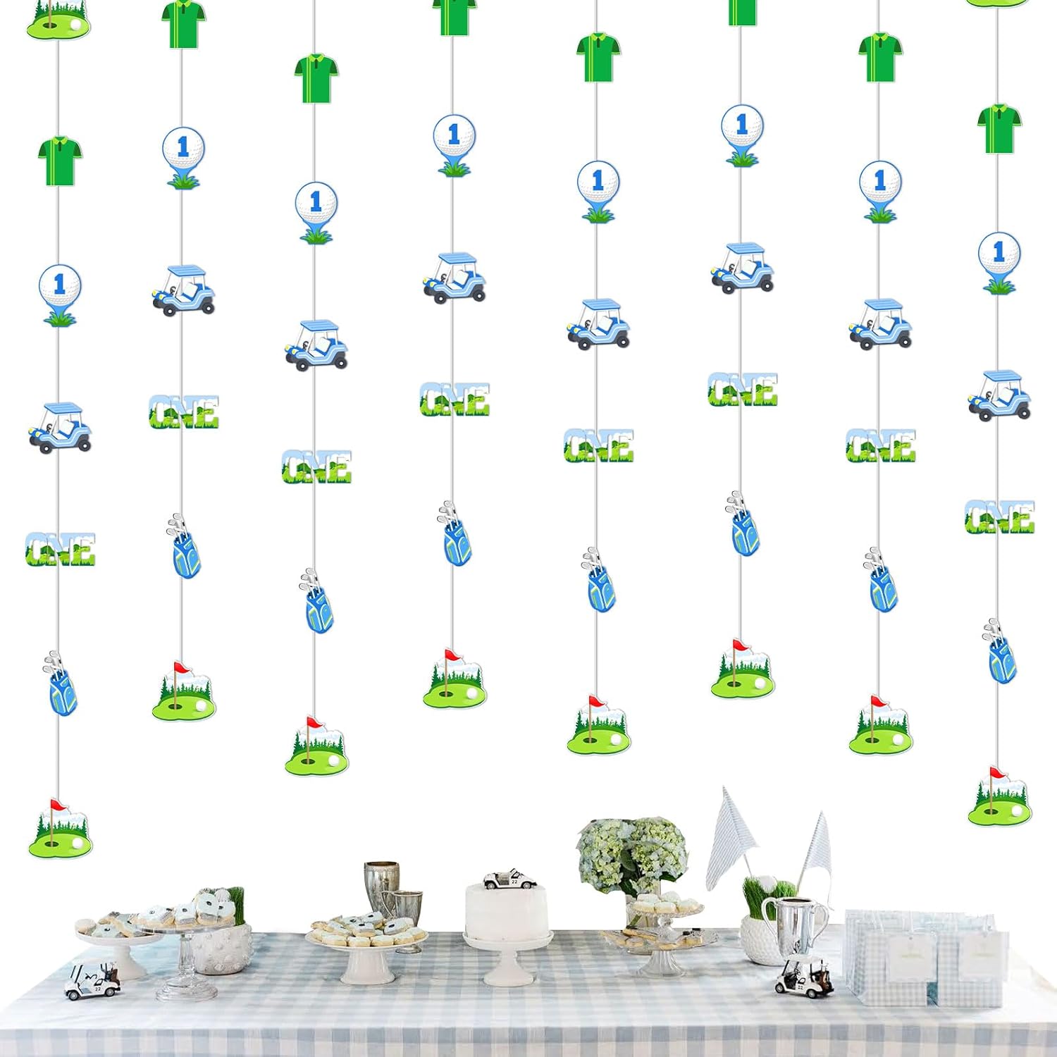 Amazon.com: Funmemoir 8PCS 6.6ft Golf Garland Streamers - Golf Themed ...