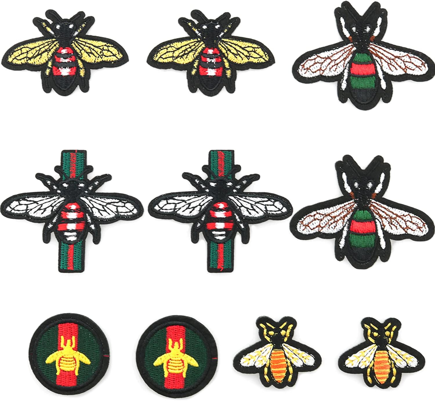 Amazon.com: PGMJ 24 Pieces Cute Insect Patches Applique Sew Iron on ...