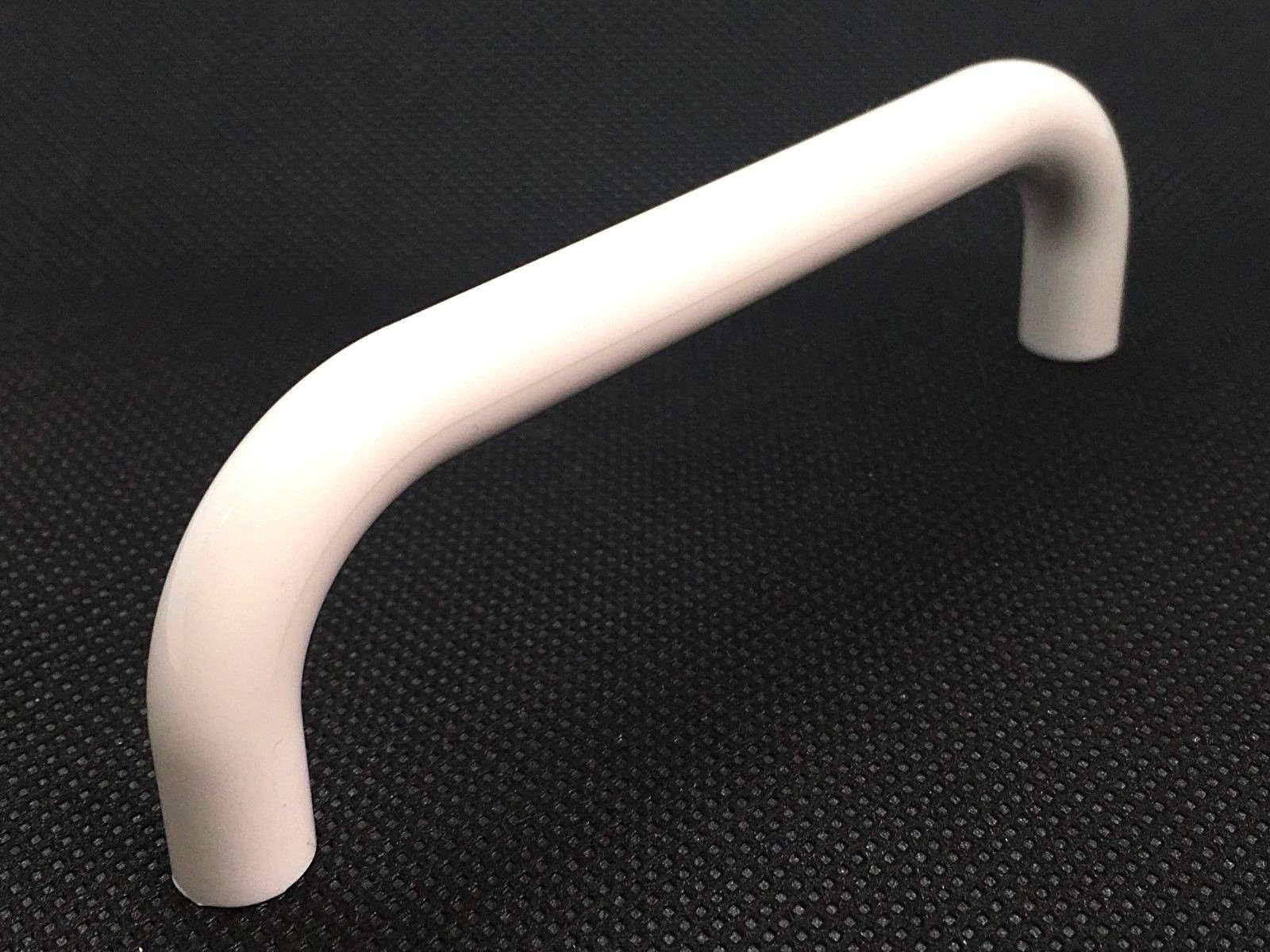 Jivaro 1 x White 96mm D Shaped Pull Handle Cupboard Cabinet Handle ...