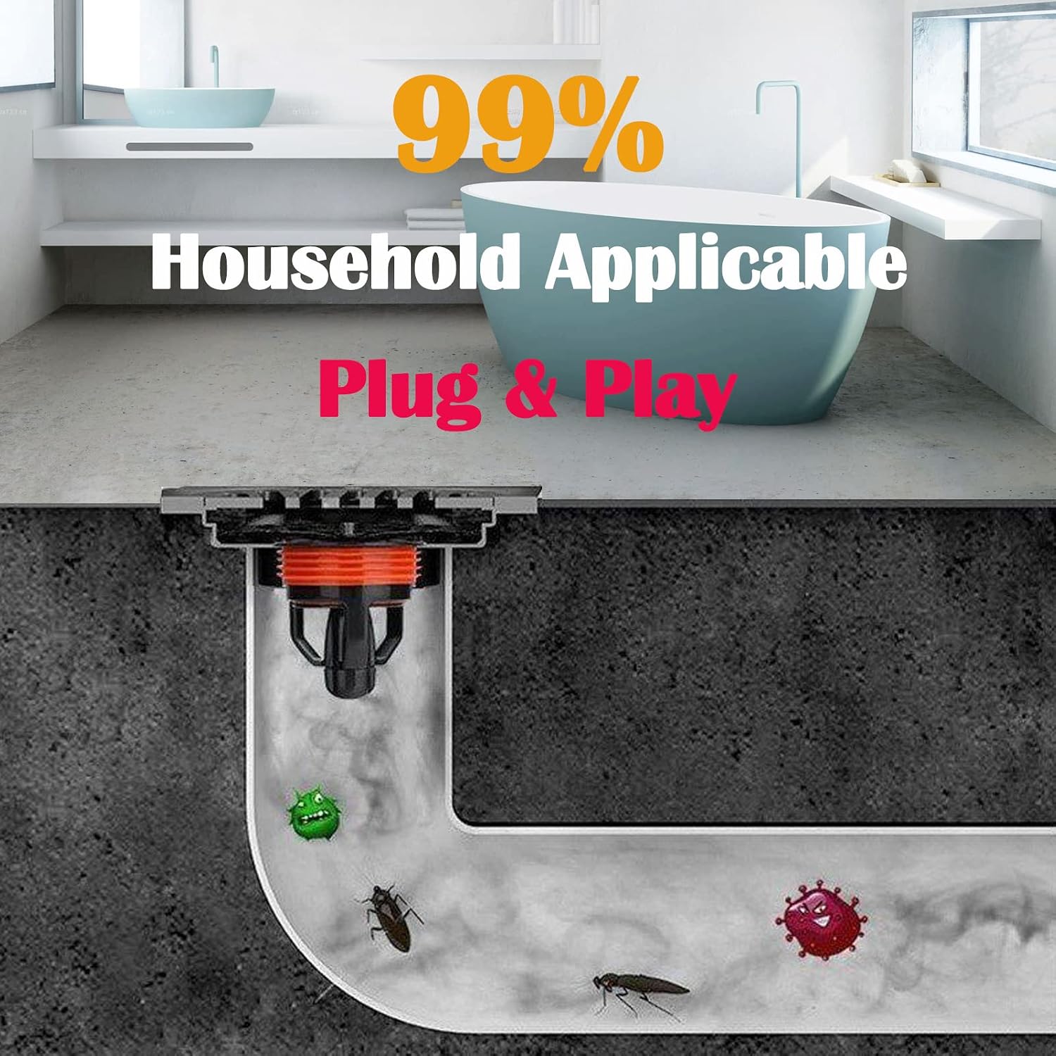 Magnetic Levitation Shower Drain with Backflow Philippines | Ubuy